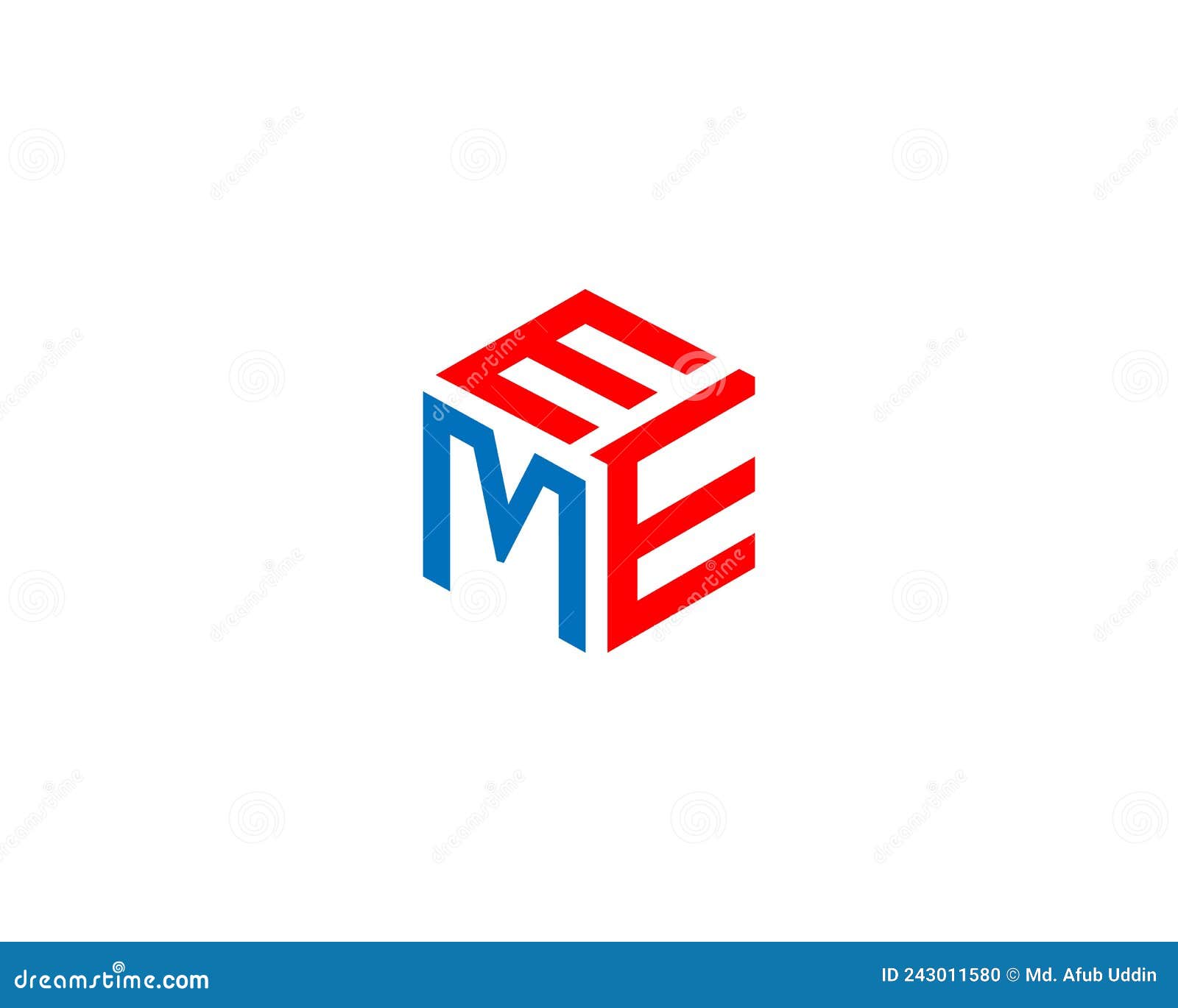 Creative Letter MEE, EEM and EME Initial Logo Icon Design Concept Stock ...