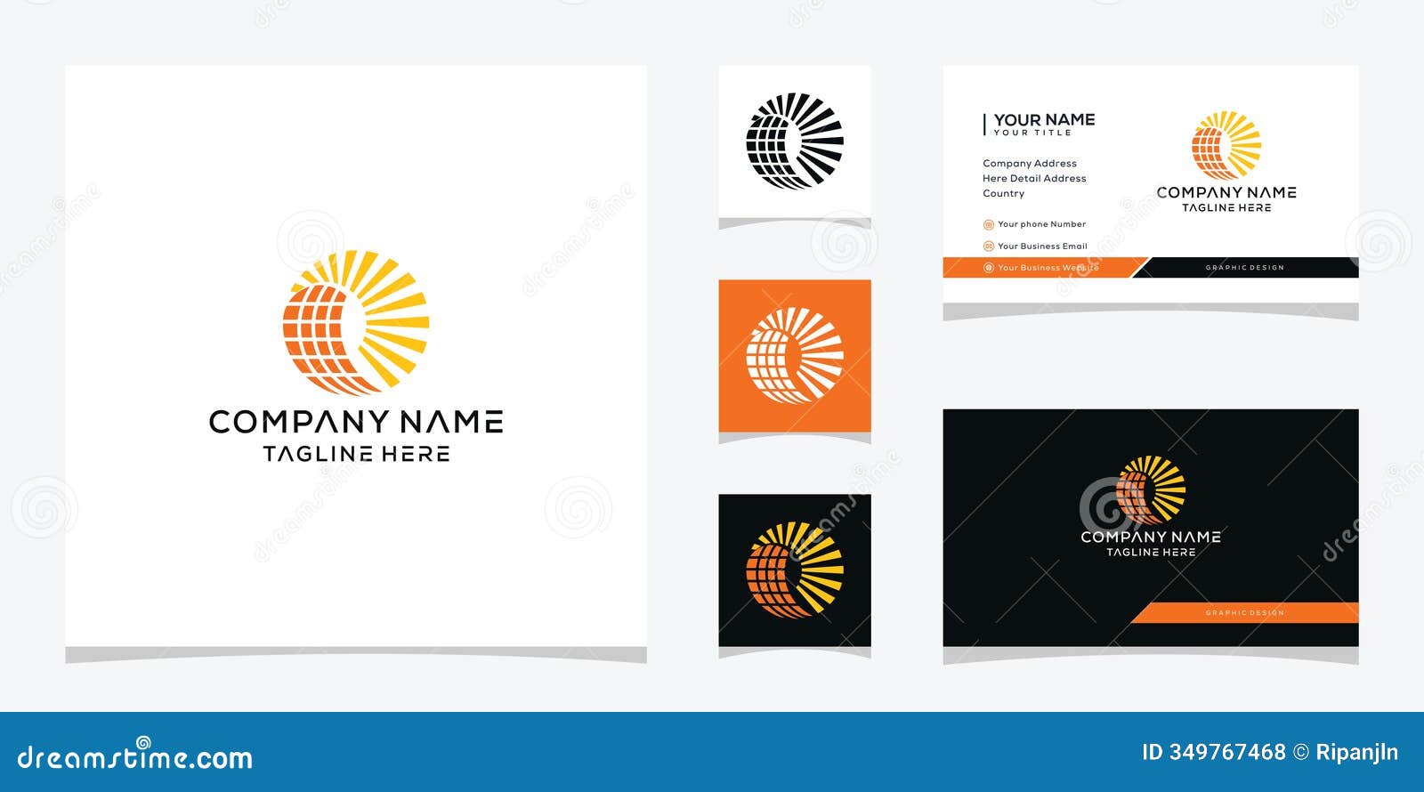 Creative Letter P Solar Panel Logo Design, Sunlight Graphic Vector ...