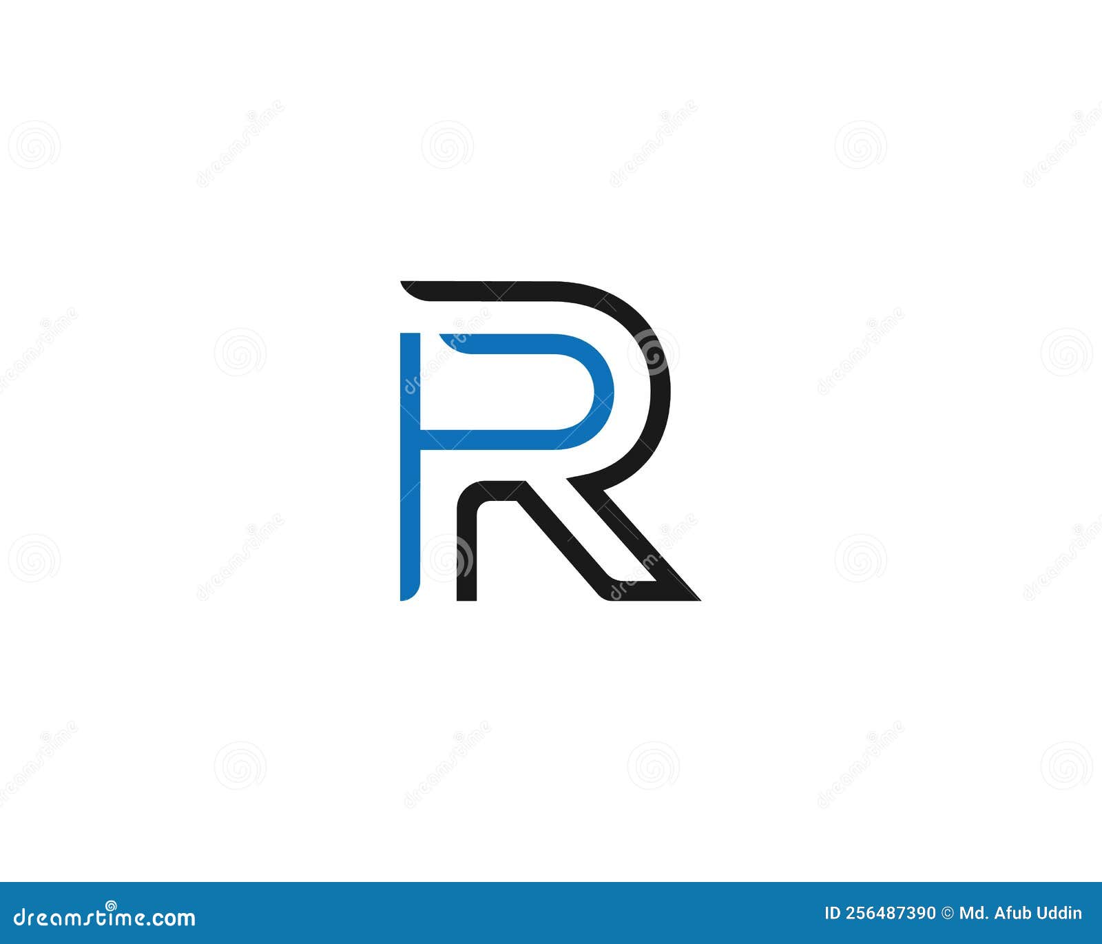 Creative Letter PR and RP Vector Logo Stock Vector - Illustration of ...