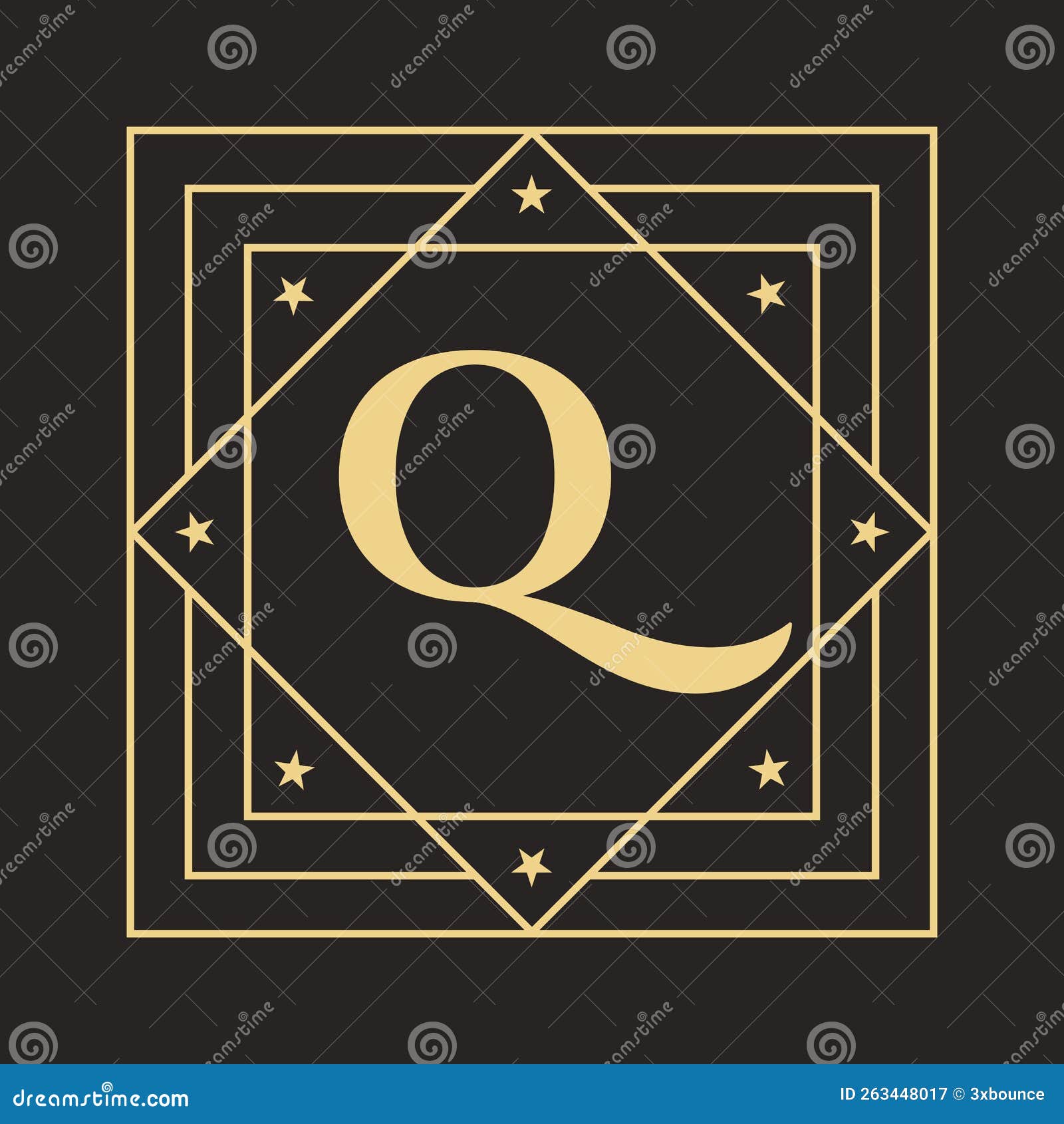 Creative Letter Q Logo with Elegant and Stylish Luxury Concept. Initial ...