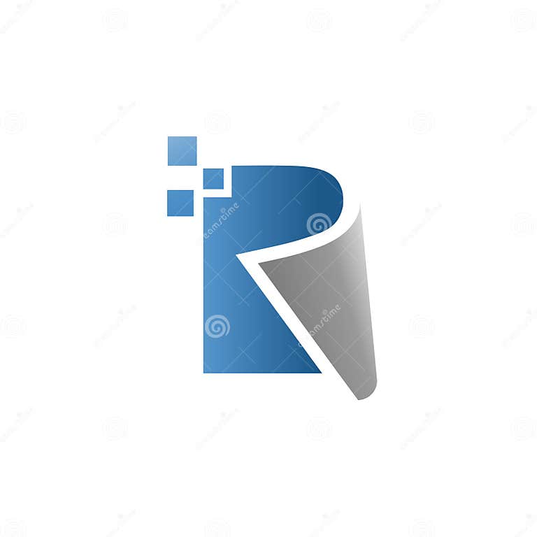 Creative Letter R Data Logo Stock Vector - Illustration of abstract ...