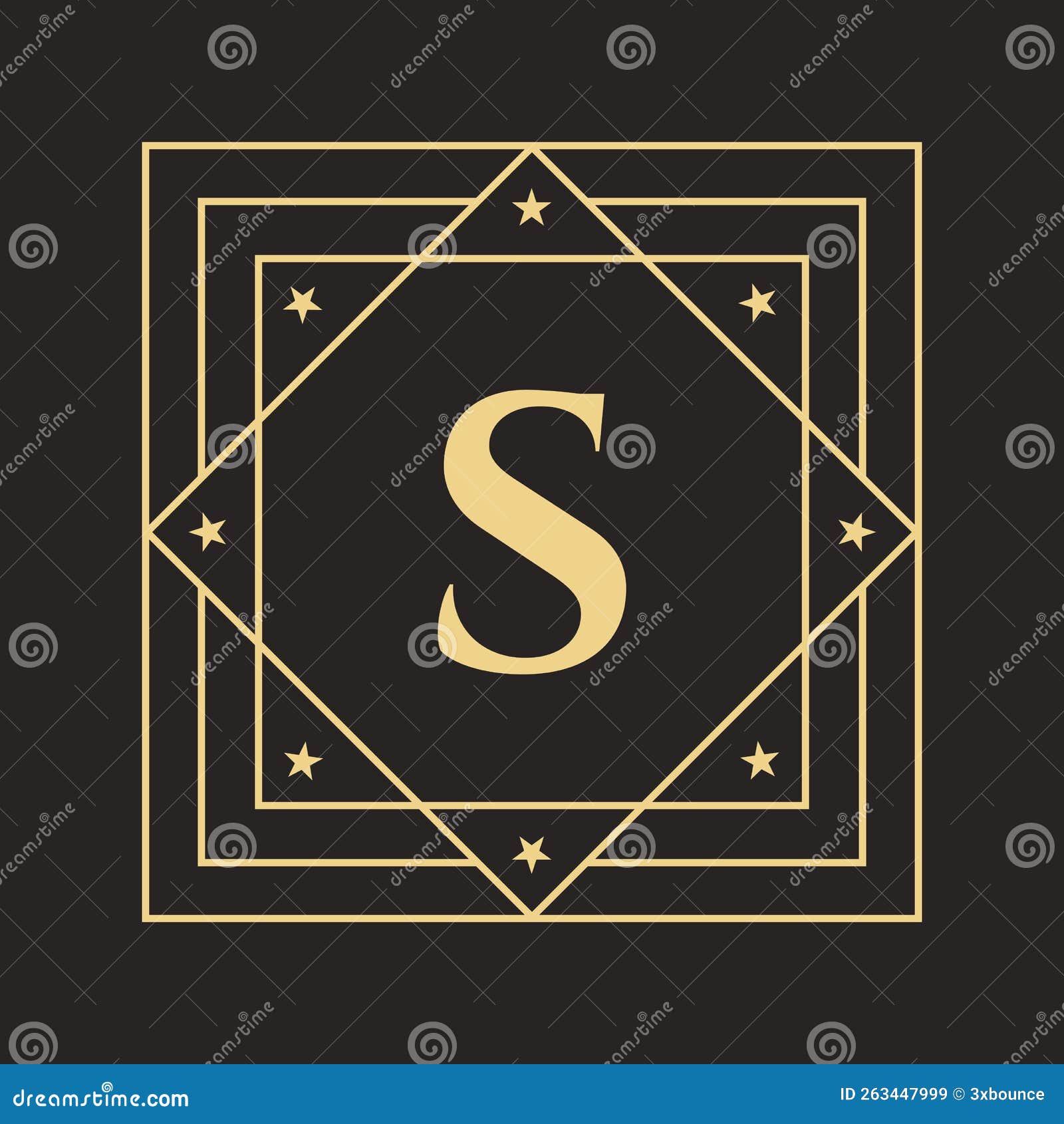Creative Letter S Logo with Elegant and Stylish Luxury Concept. Initial ...