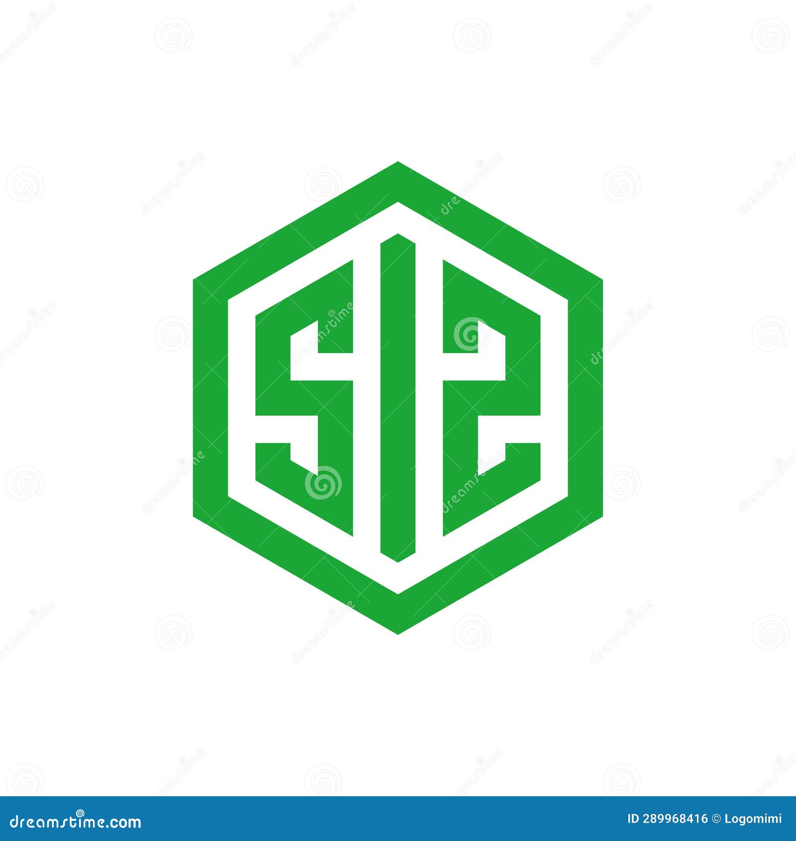 Creative Letter SIS Logo Design, Hexagon Logo Design Иллюстрация ...