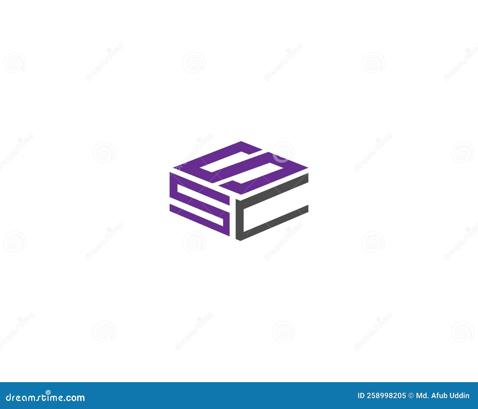 Creative Letter SSC Flat Logo Icon Design Stock Vector - Illustration ...