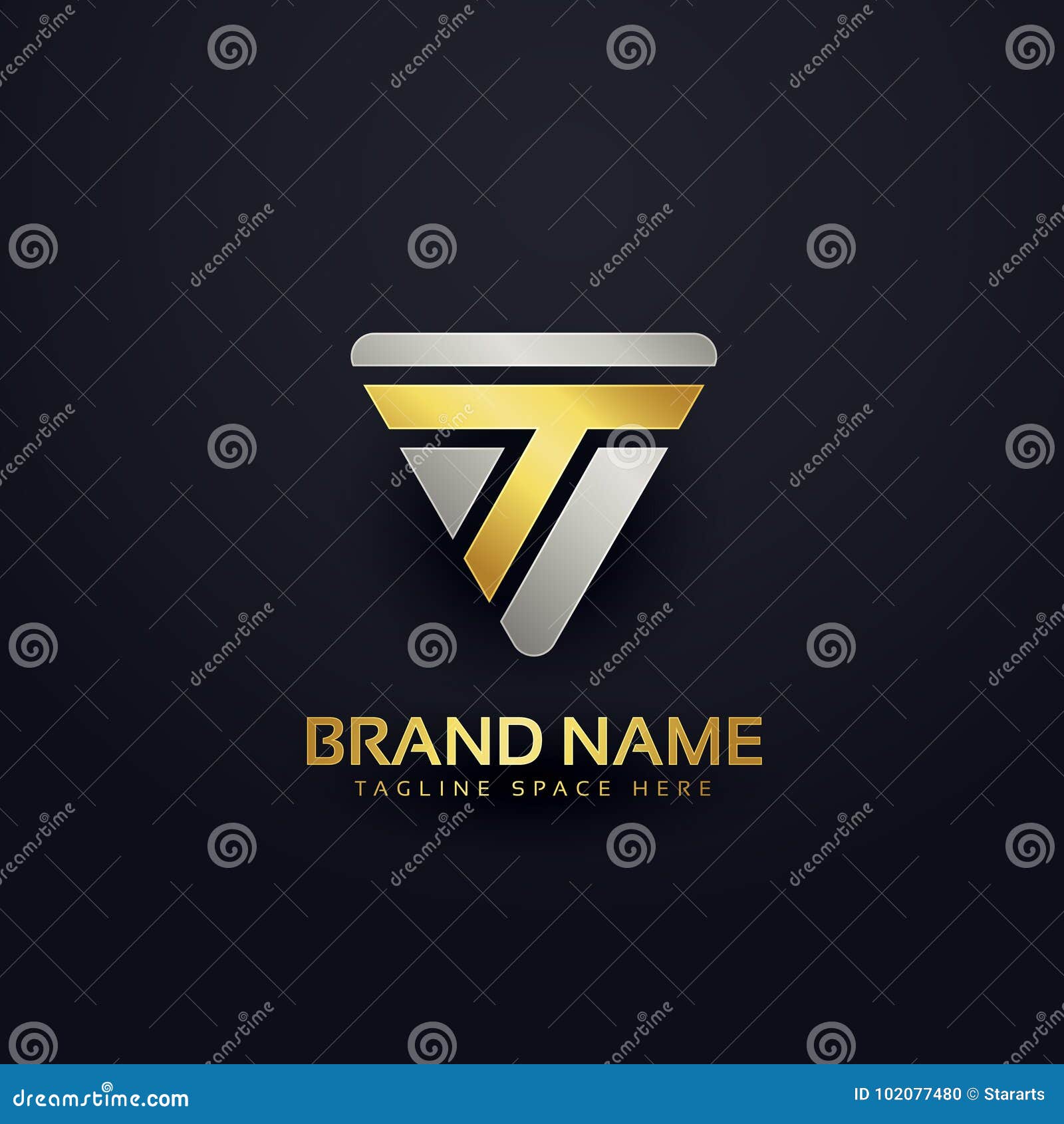 Creative Letter T Logo Concept Design Stock Vector - Illustration of ...