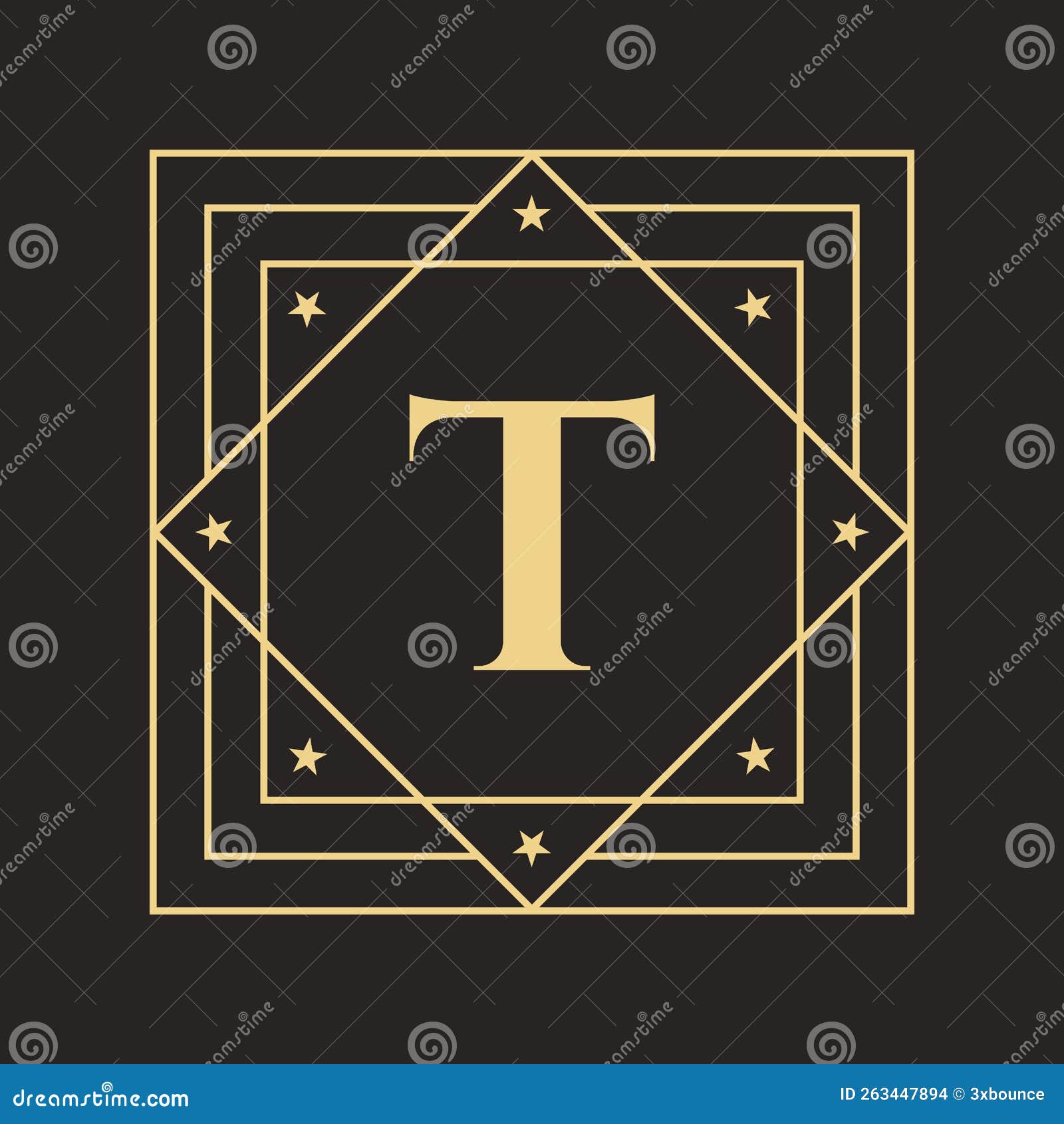 Creative Letter T Logo with Elegant and Stylish Luxury Concept. Initial ...