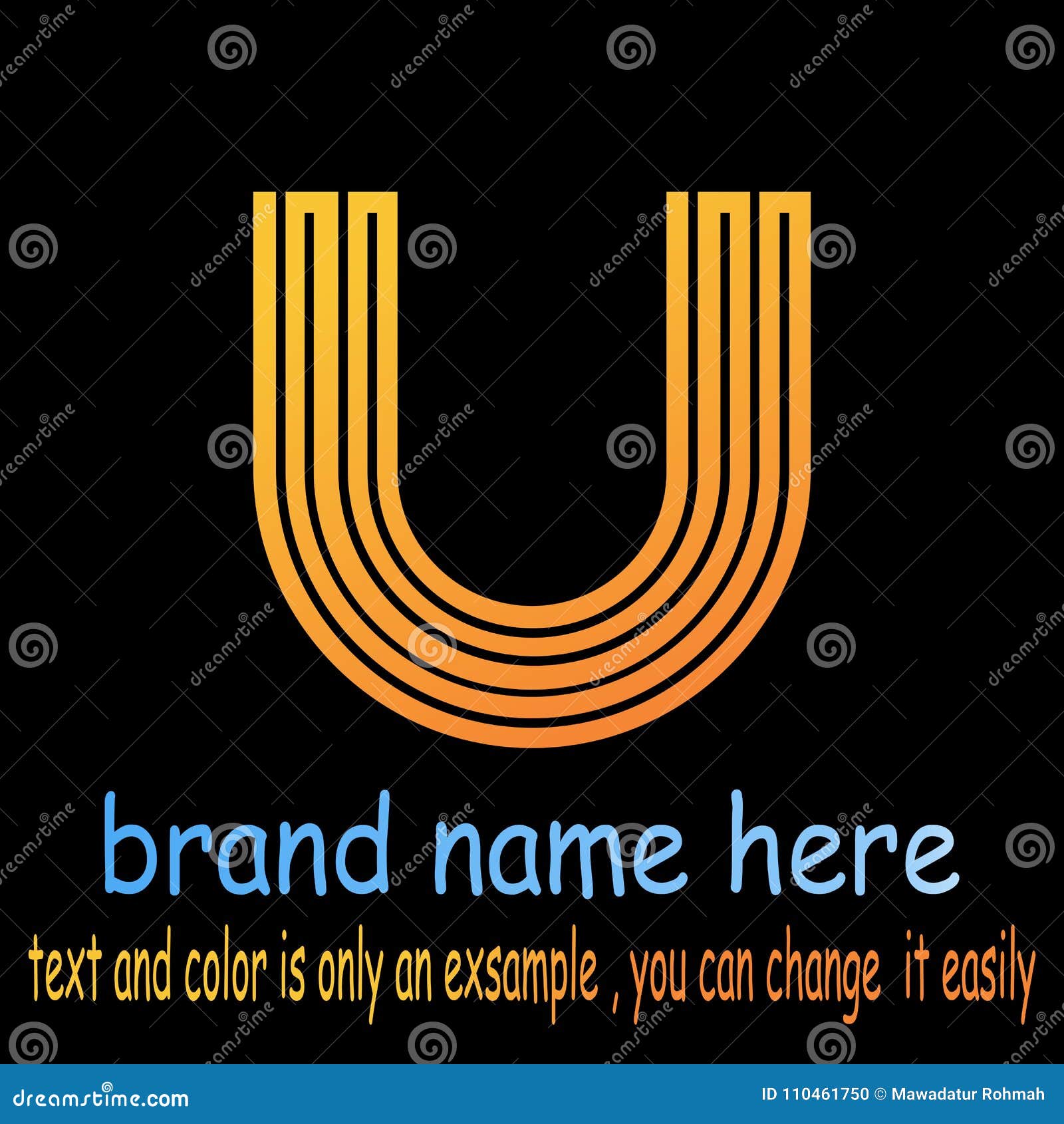 Creative Letter U Logo Vector Stock Vector - Illustration of idea ...