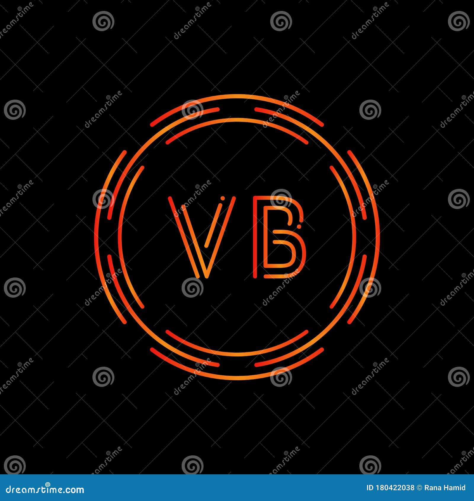 Creative Letter VB Logo Creative Typography Vector Template. Digital ...
