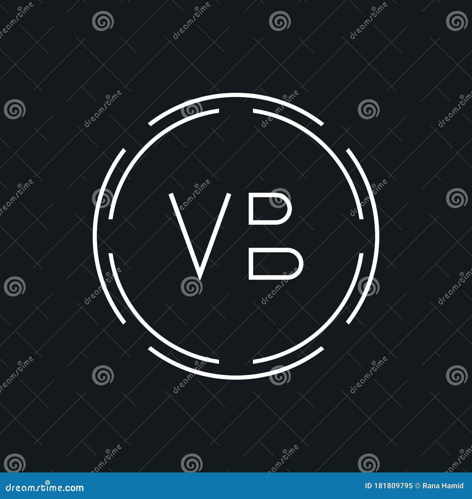 Creative Letter VB Logo Creative Typography Vector Template. Digital ...