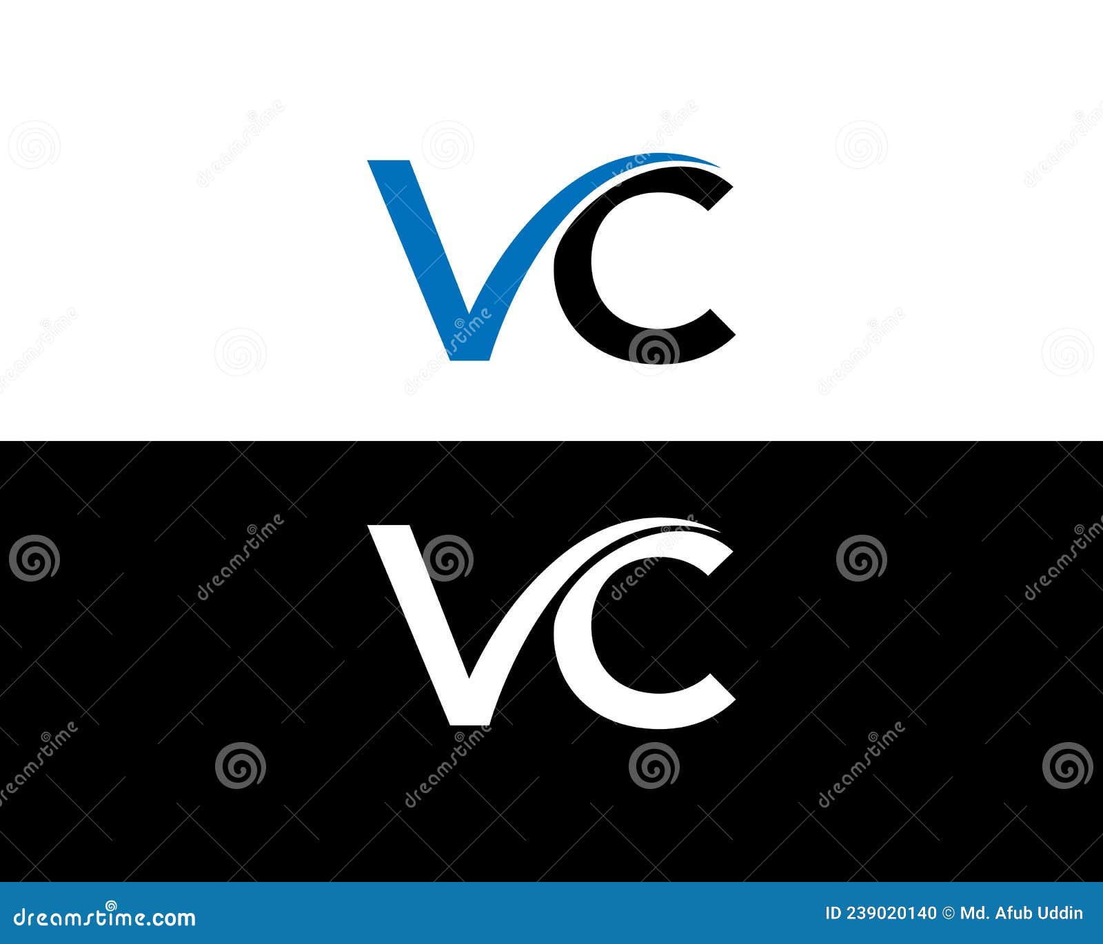 Creative Letter VC Logo Icon Stock Vector - Illustration of logo ...