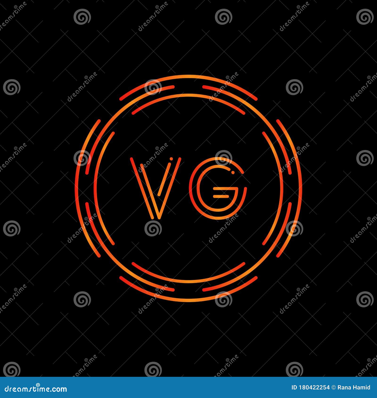 Creative Letter VG Logo Creative Typography Vector Template. Digital ...