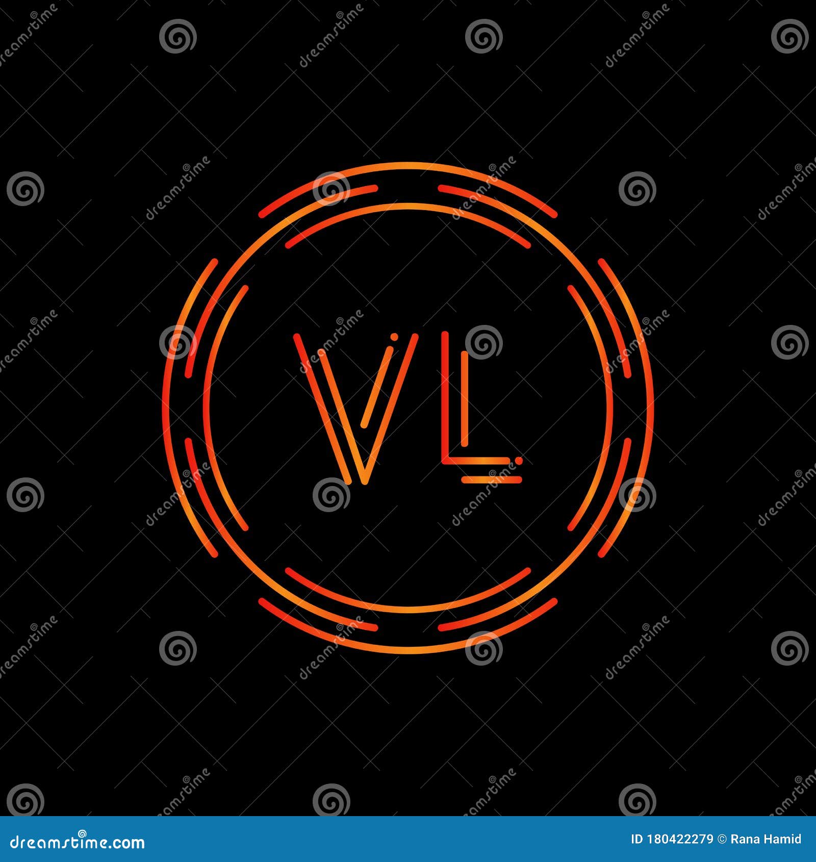 Creative Letter VL Logo Creative Typography Vector Template. Digital ...