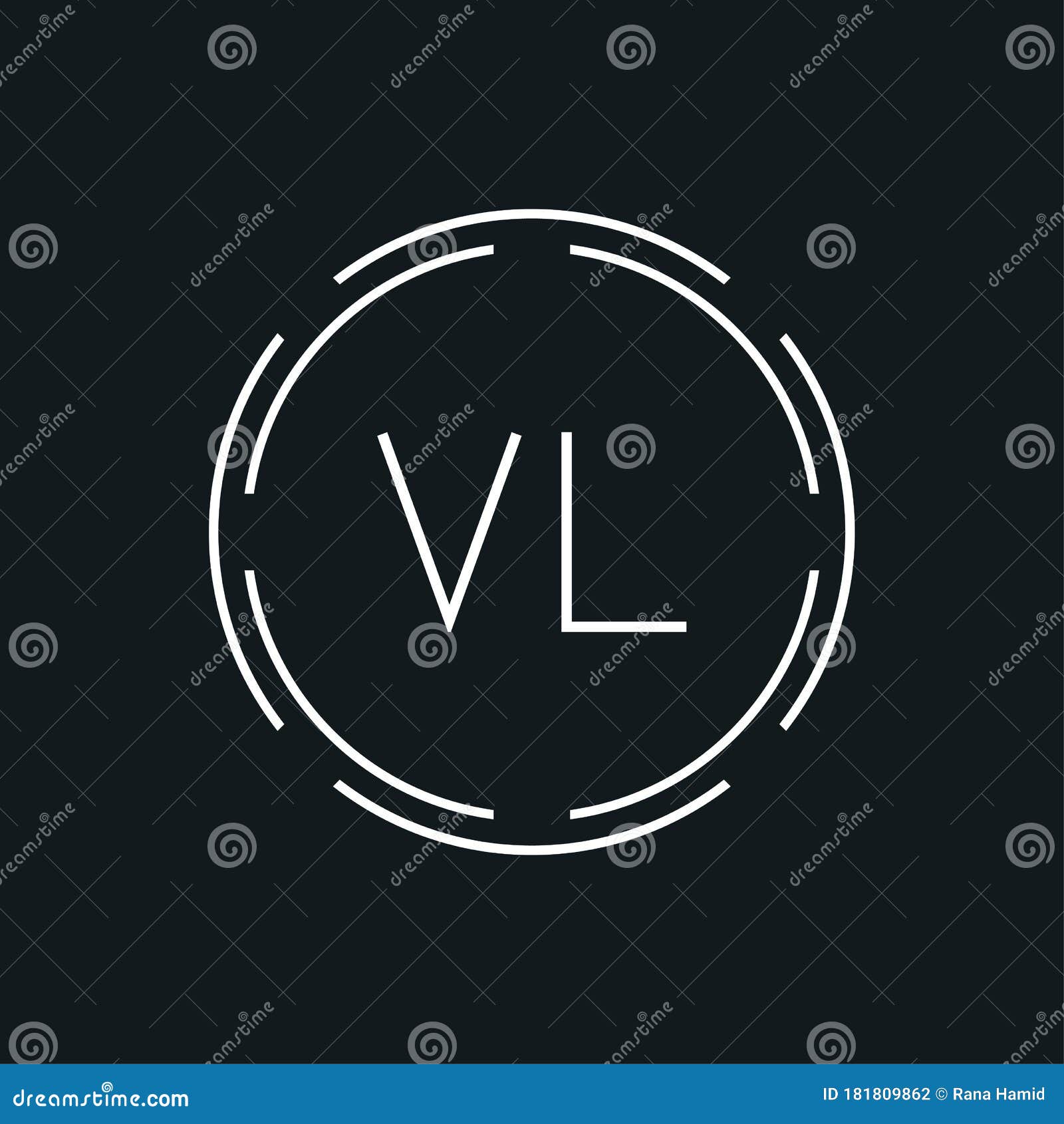 Creative Letter VL Logo Creative Typography Vector Template. Digital ...