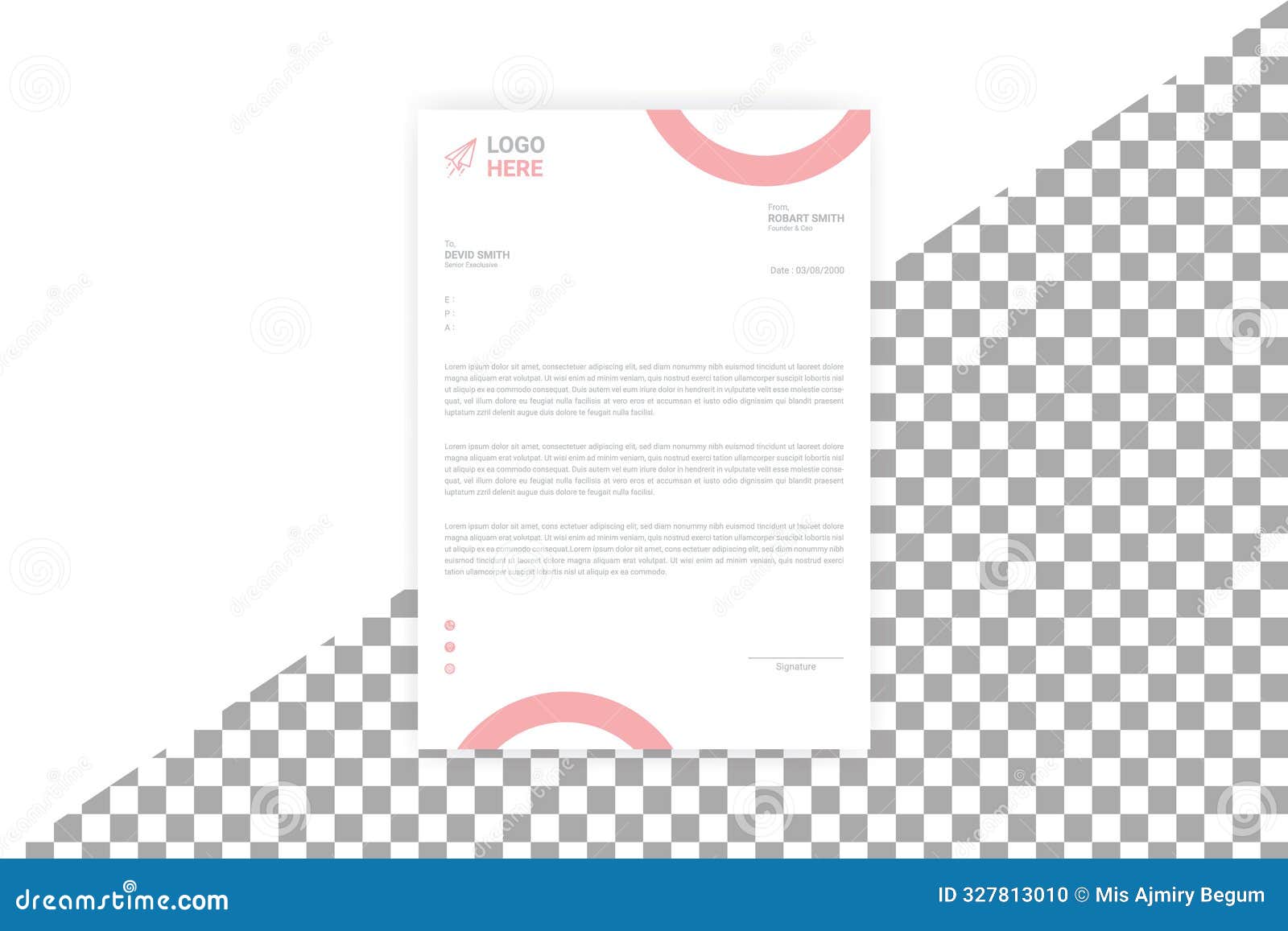 Creative Letterhead Template Design. Business Minimal Letterhead Design ...