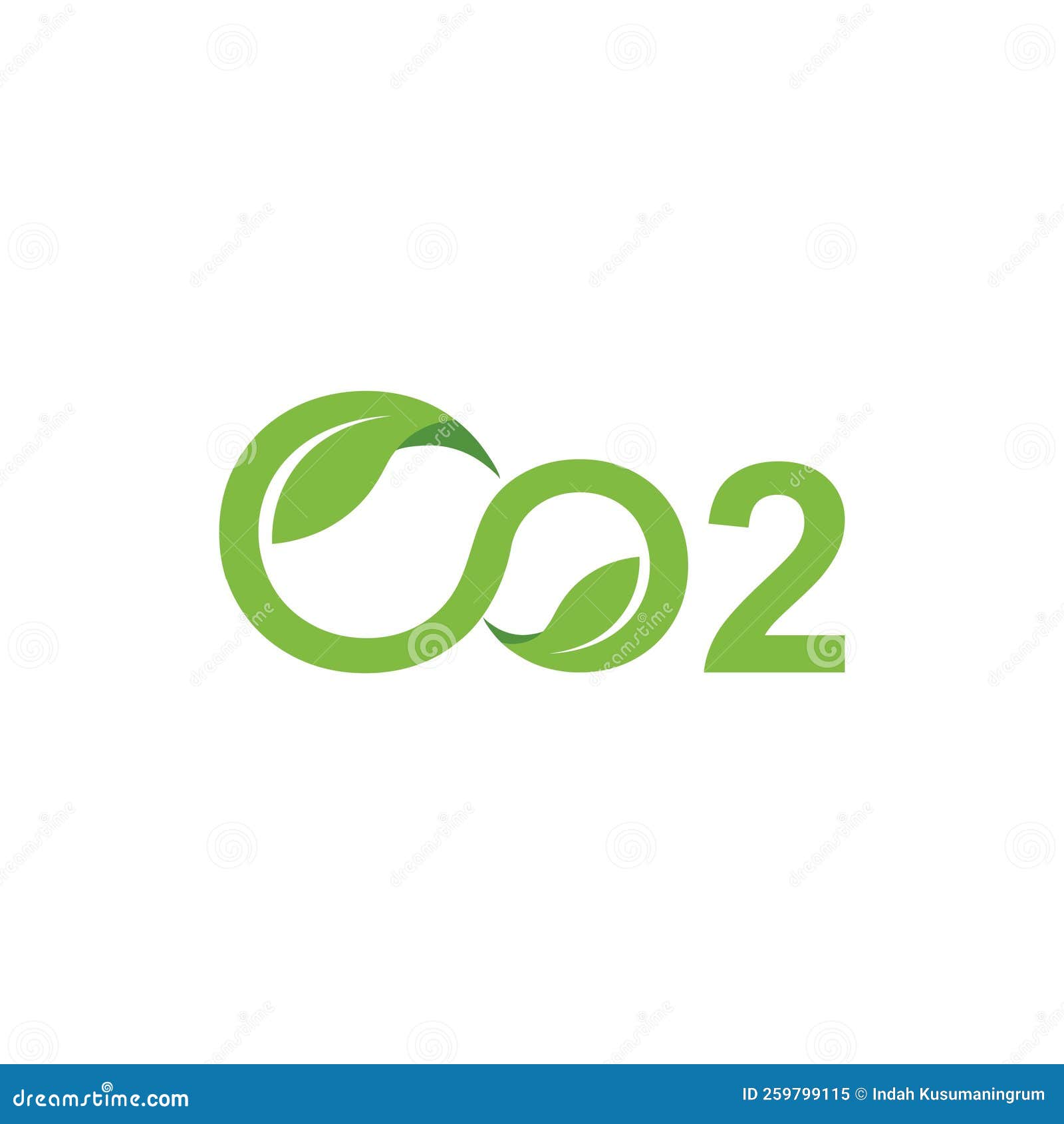 Creative Letters Co 2 Leaf Shape Symbol Logo Vector Stock Vector ...