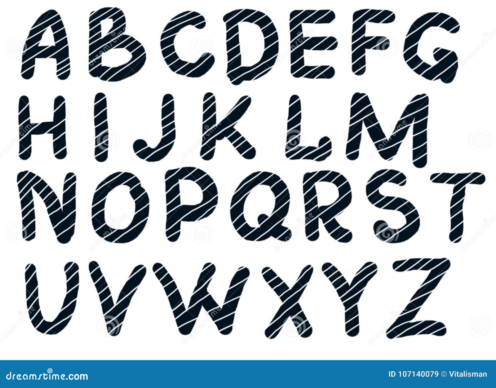 Creative Letters of the English Alphabet Stock Illustration ...