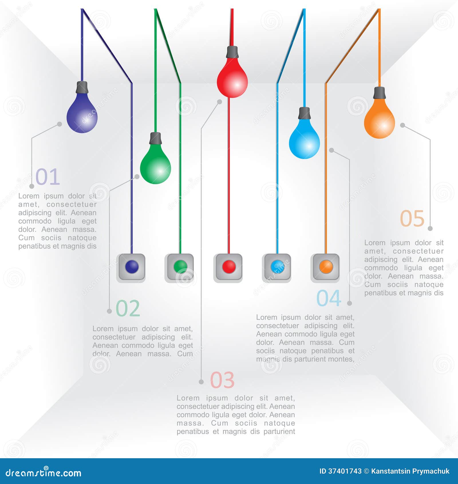 Creative Light Bulb Abstract Charts Stock Vector - Illustration of ...