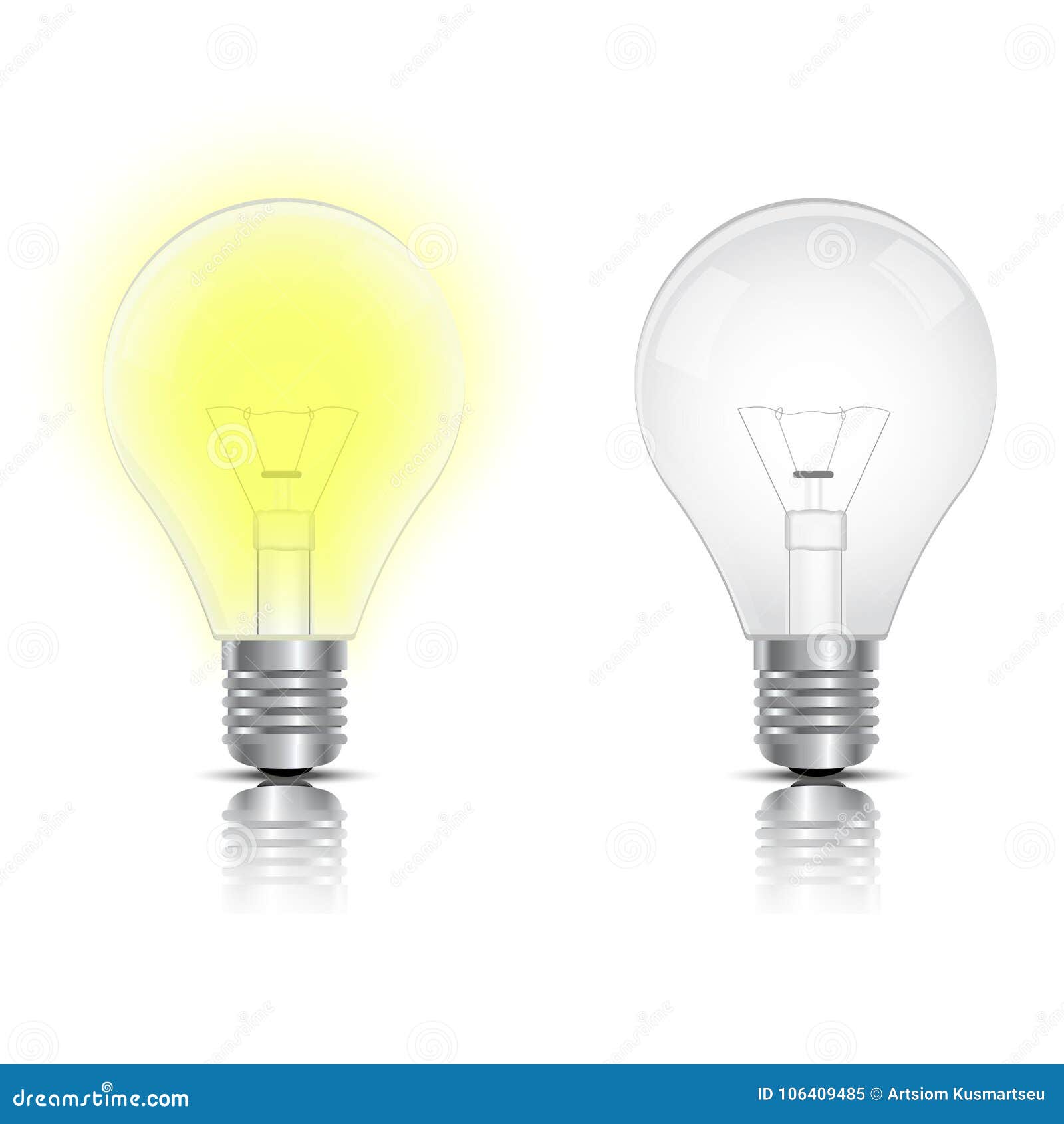 Creative light bulb stock vector. Illustration of creativity - 106409485
