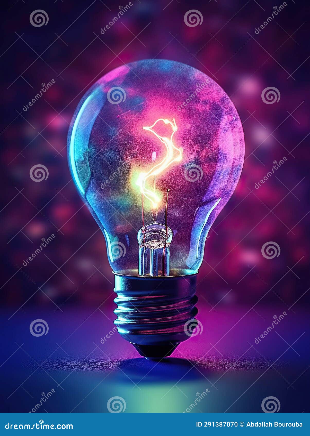 Creative Light Bulb Explodes with Colorful Paint and Splashes Isolated ...