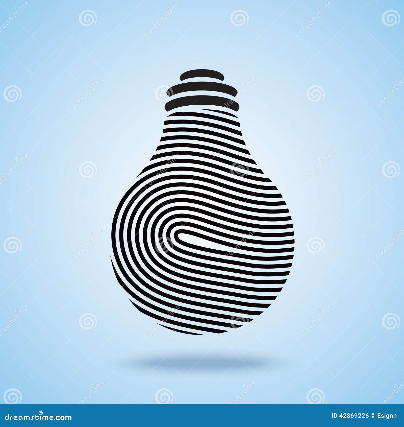 Creative Light bulb icon stock vector. Illustration of clip - 42869226
