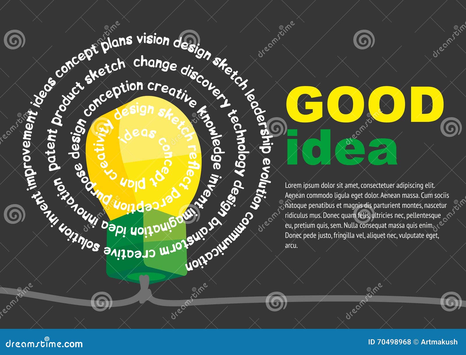 Creative Light Bulb Idea Abstract Infographic Stock Vector ...