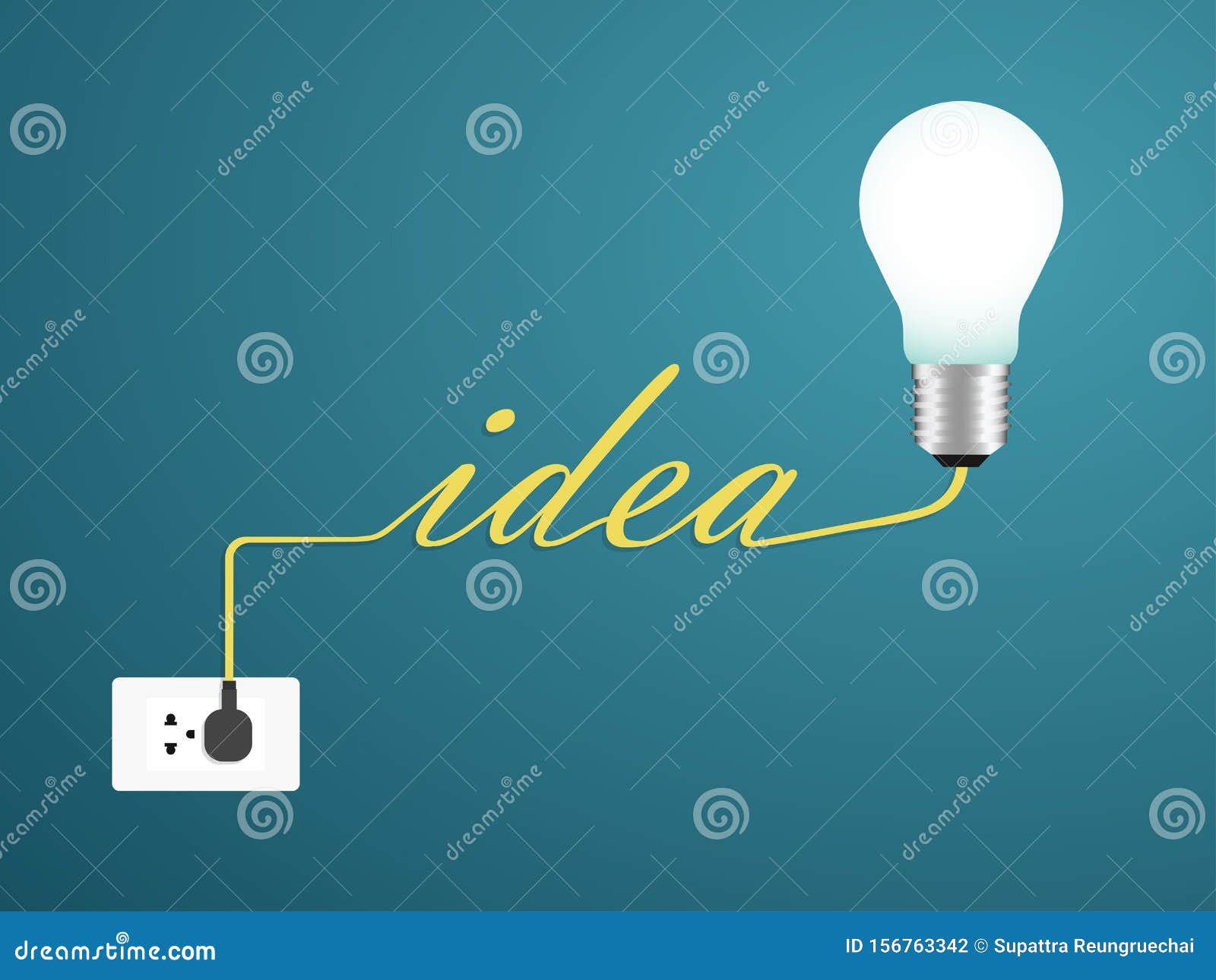 Creative Light Bulb Idea Abstract Infographic. Stock Illustration ...