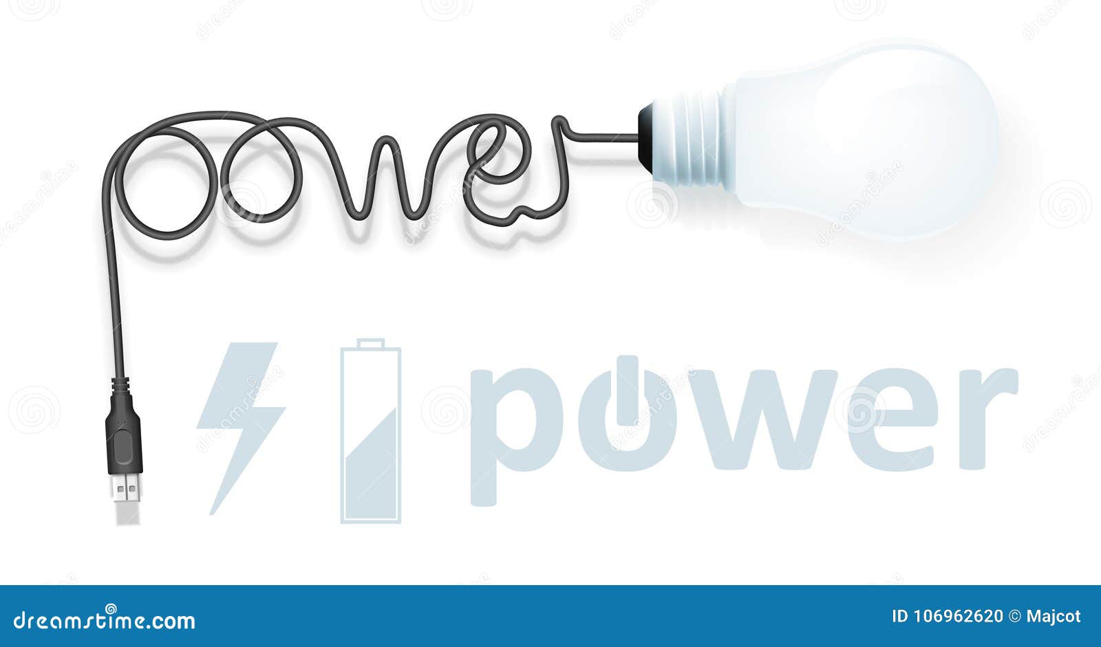 Creative light bulb stock vector. Illustration of concept - 106962620