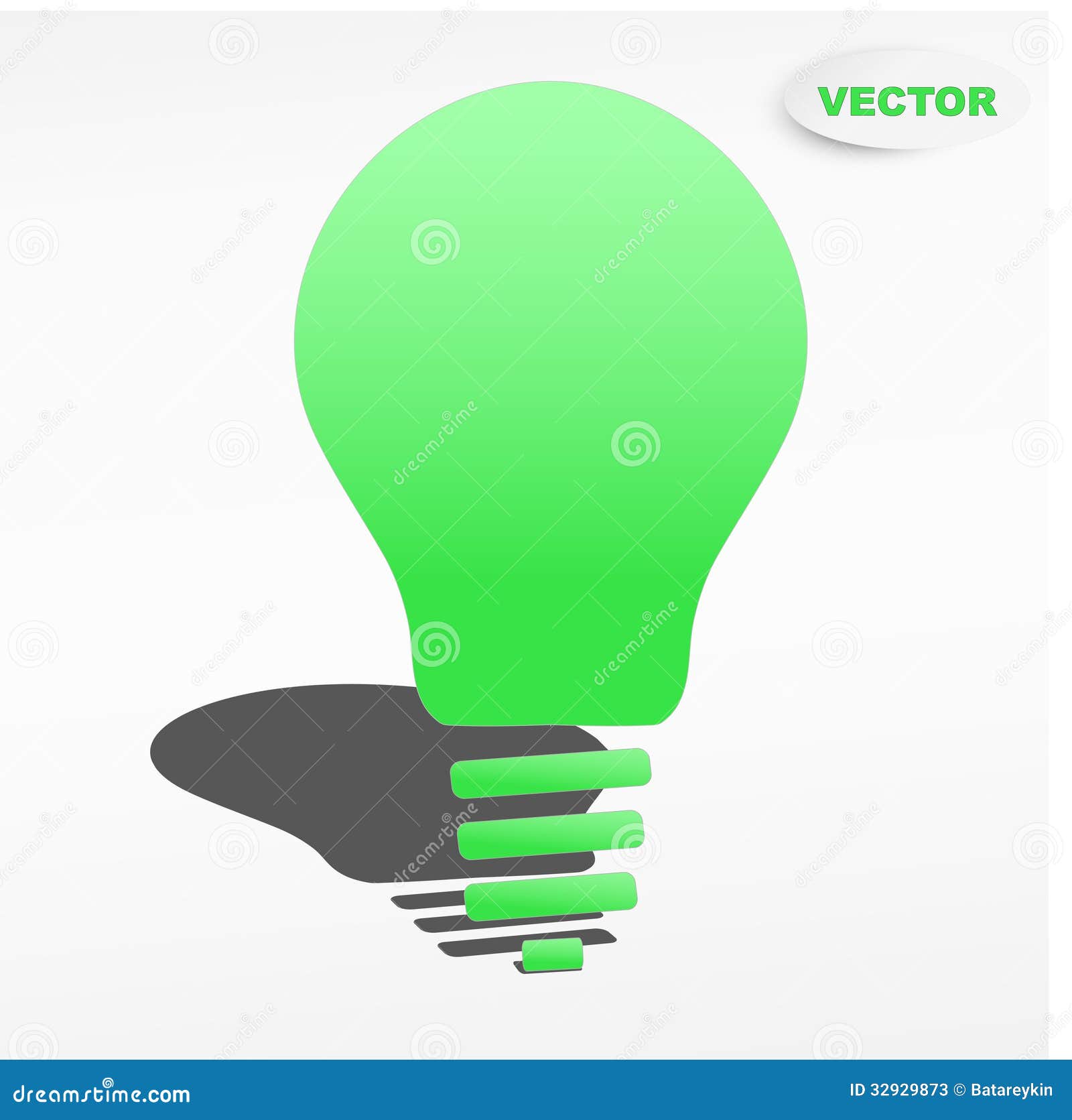 Creative Light Bulb Label Vector Design Stock Vector - Illustration of ...