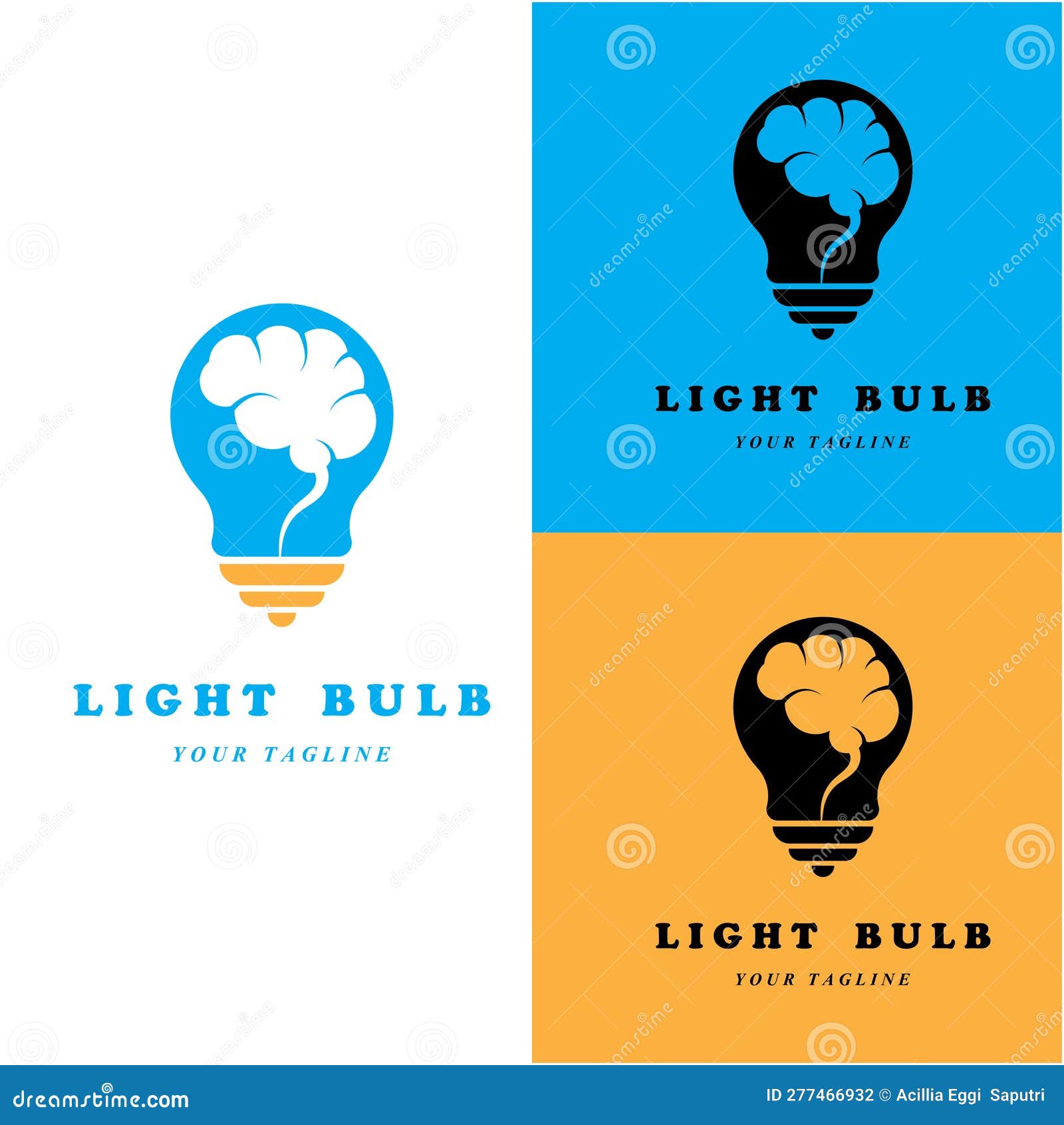 Creative Light Bulb Logo and Vector Stock Vector - Illustration of bulb ...