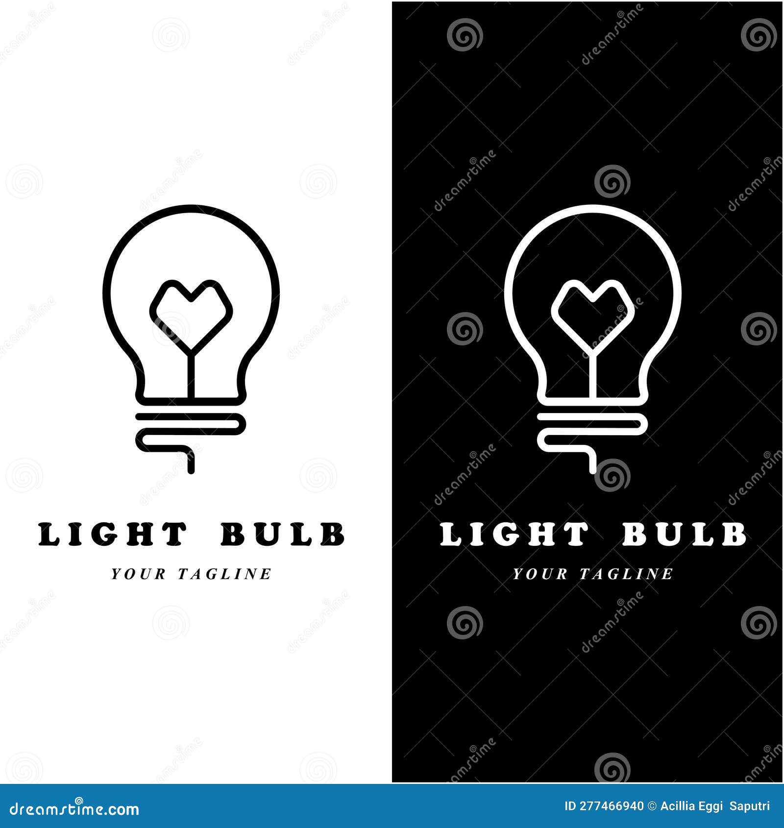 Creative Light Bulb Logo and Vector Stock Vector - Illustration of ...