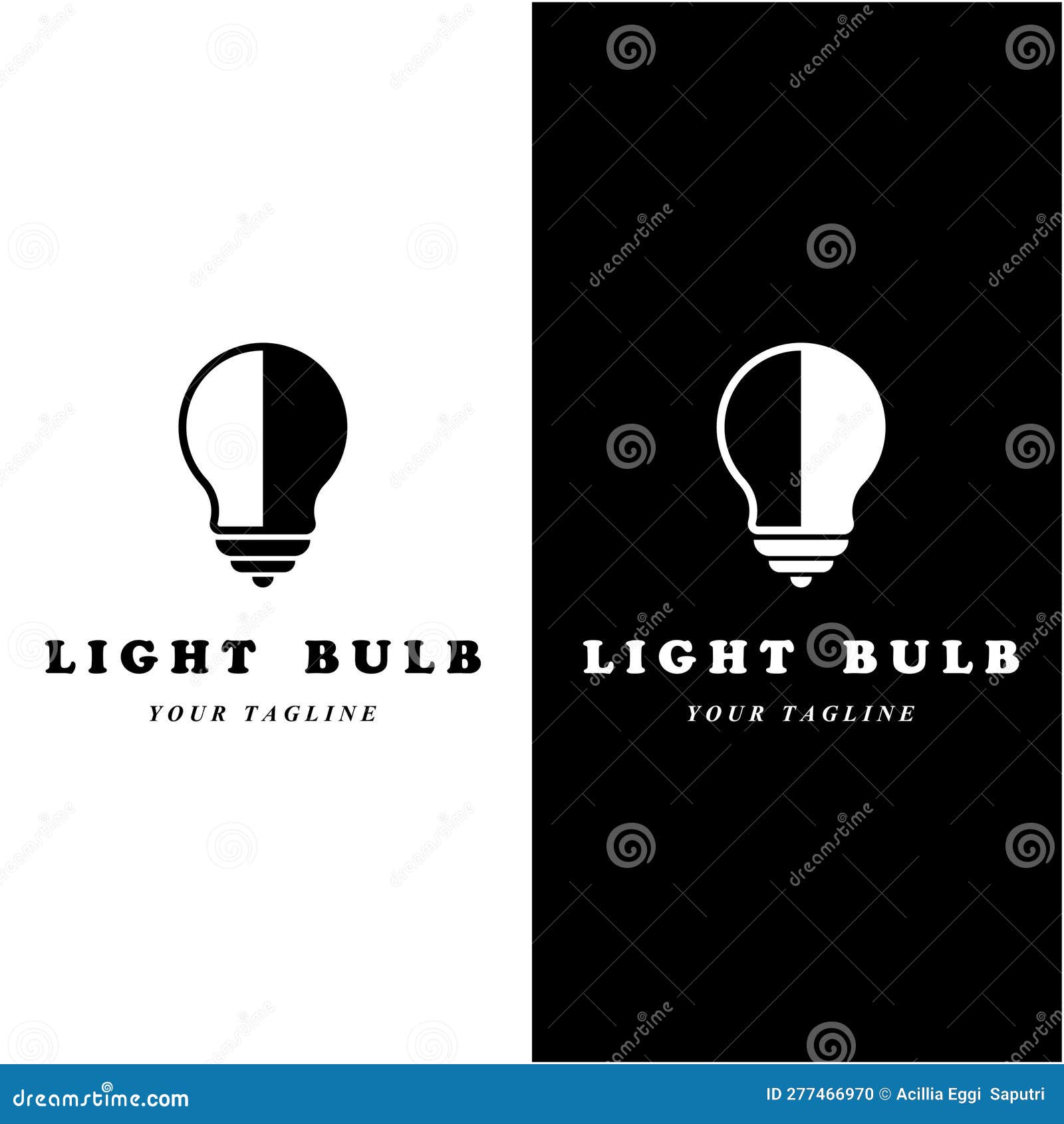 Creative Light Bulb Logo and Vector Stock Vector - Illustration of lamp ...