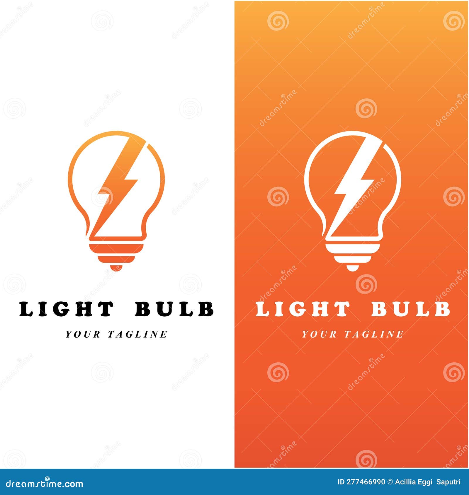 Creative Light Bulb Logo and Vector Stock Vector - Illustration of ...