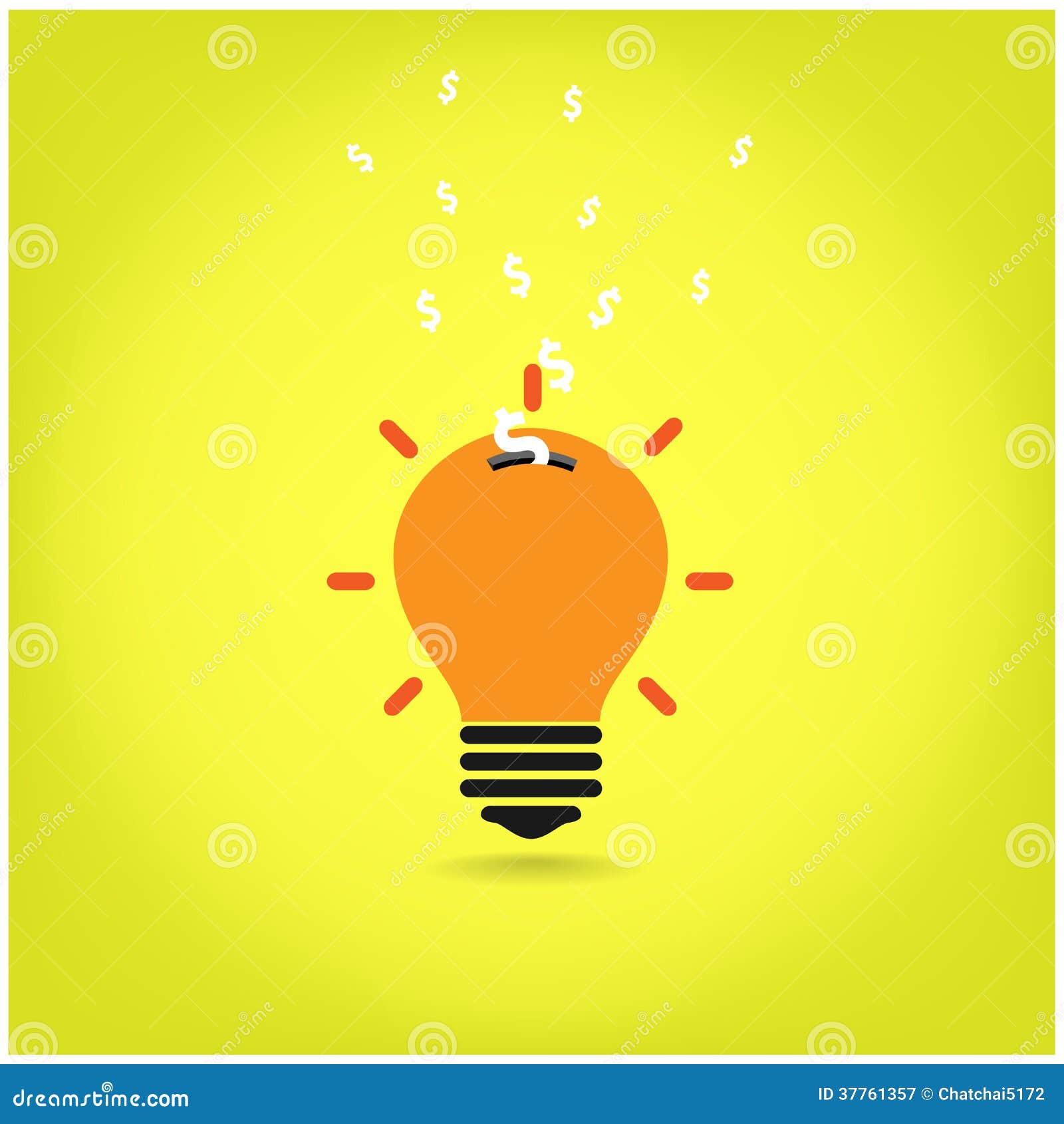 Creative Light Bulb, Saving Sign Stock Vector - Illustration of energy ...