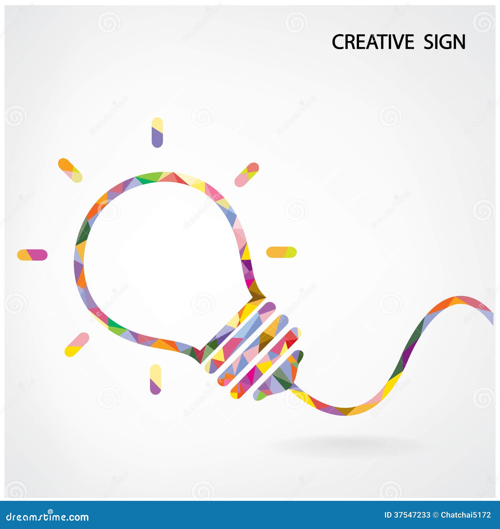 Creative Light Bulb Symbol,hand,brain With Linear Of Gear Shape. Vector ...