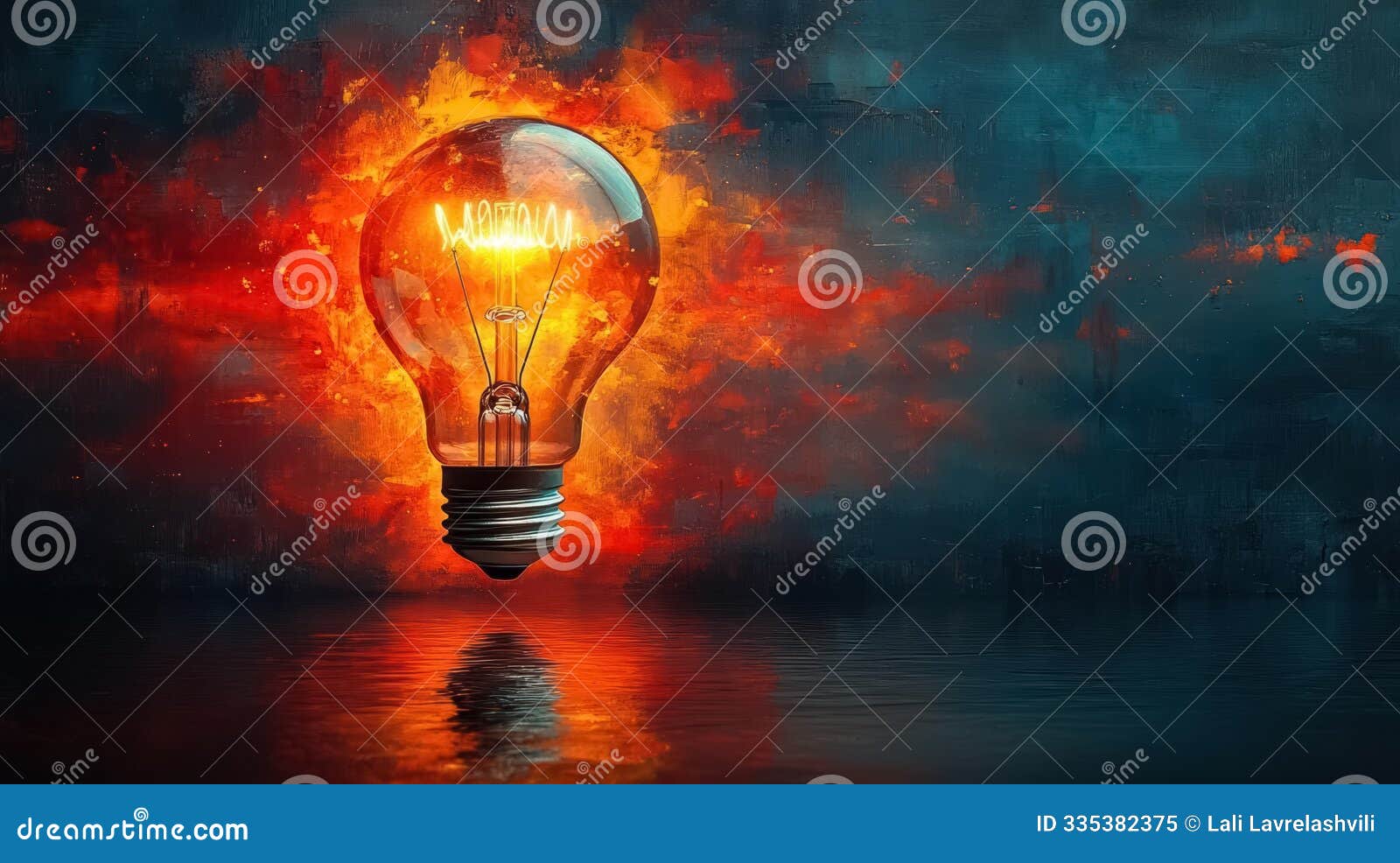 Creative Light Bulb. Think Differently Creative Idea Concept Stock ...