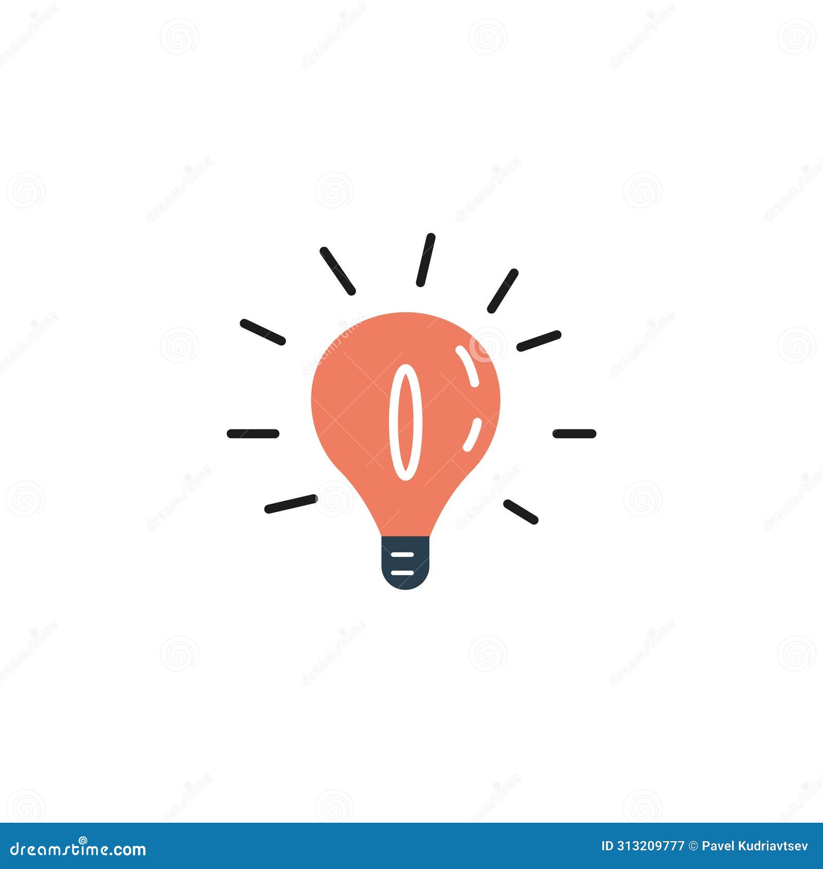 Creative Light Bulb Vector Illustration Stock Vector - Illustration of brainstorm, intelligence ...