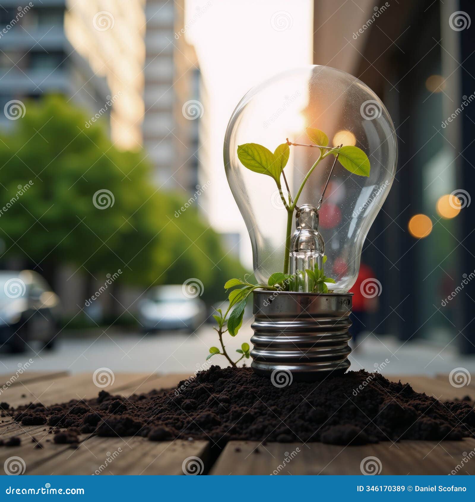 Creative Lightbulb Design Featuring Growing Roots and Emergent Greenery ...