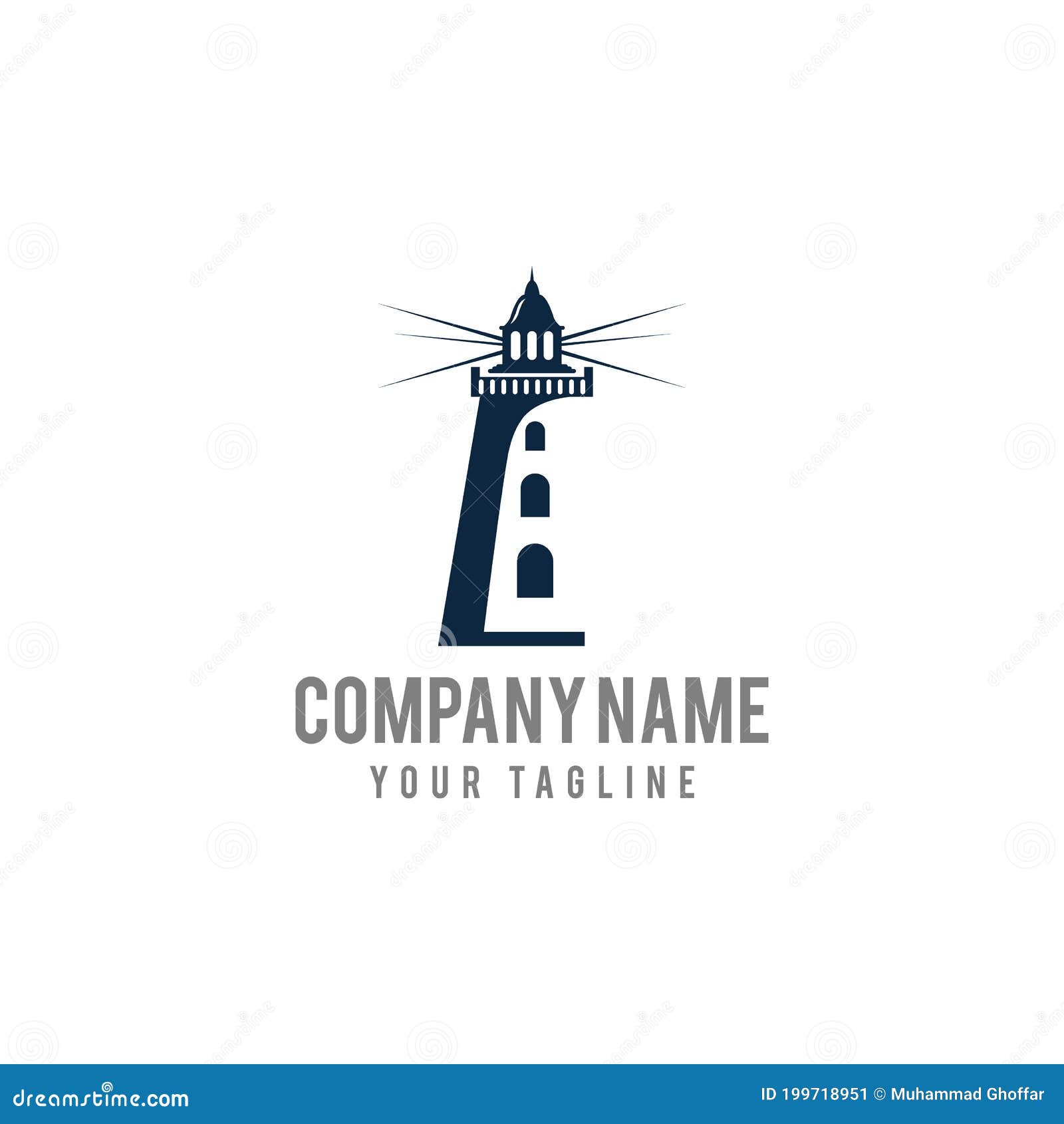 Creative Lighthouse Concept Logo Design Template,Lighthouse Logo ...