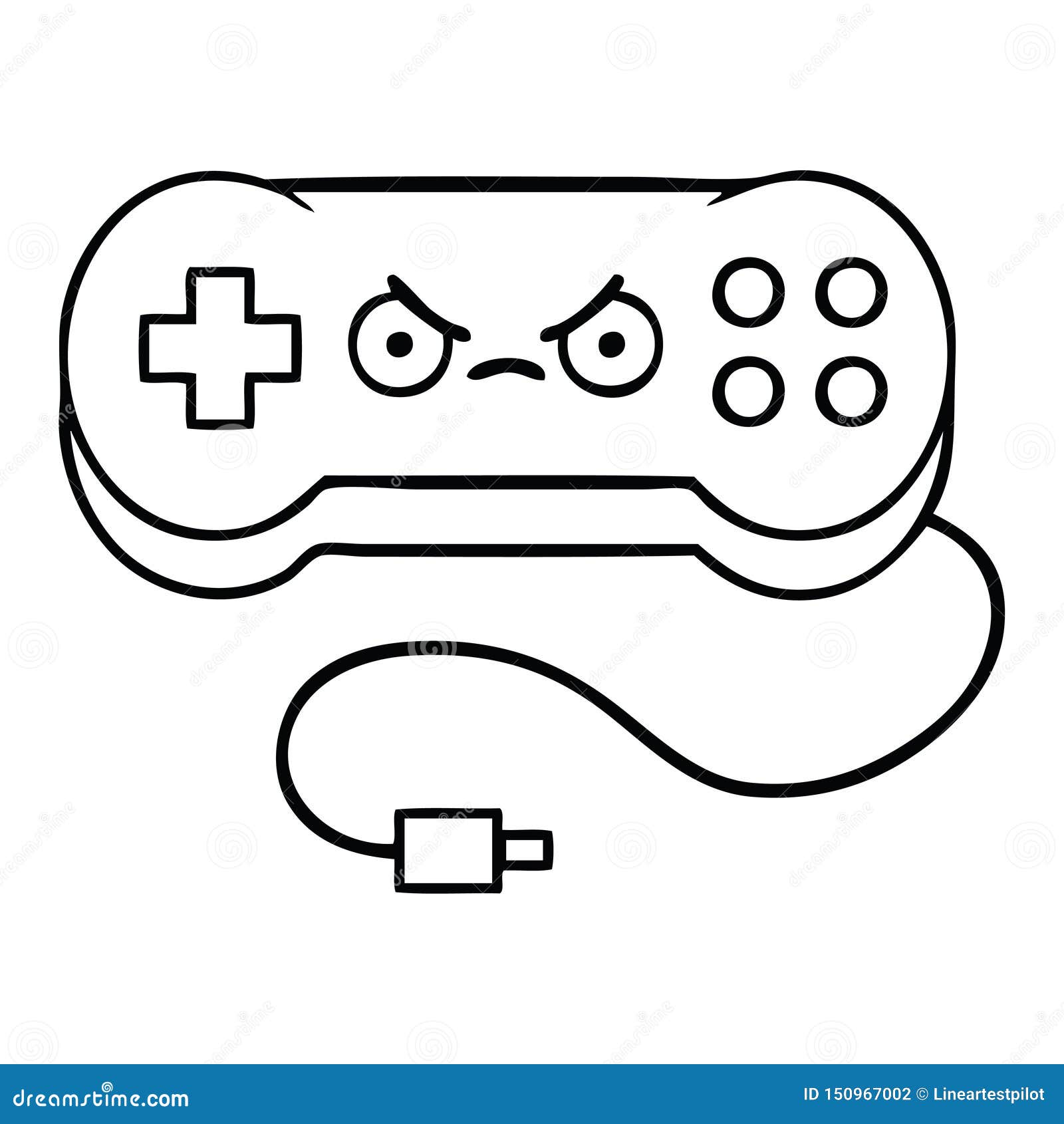 Video Game Controller Drawing