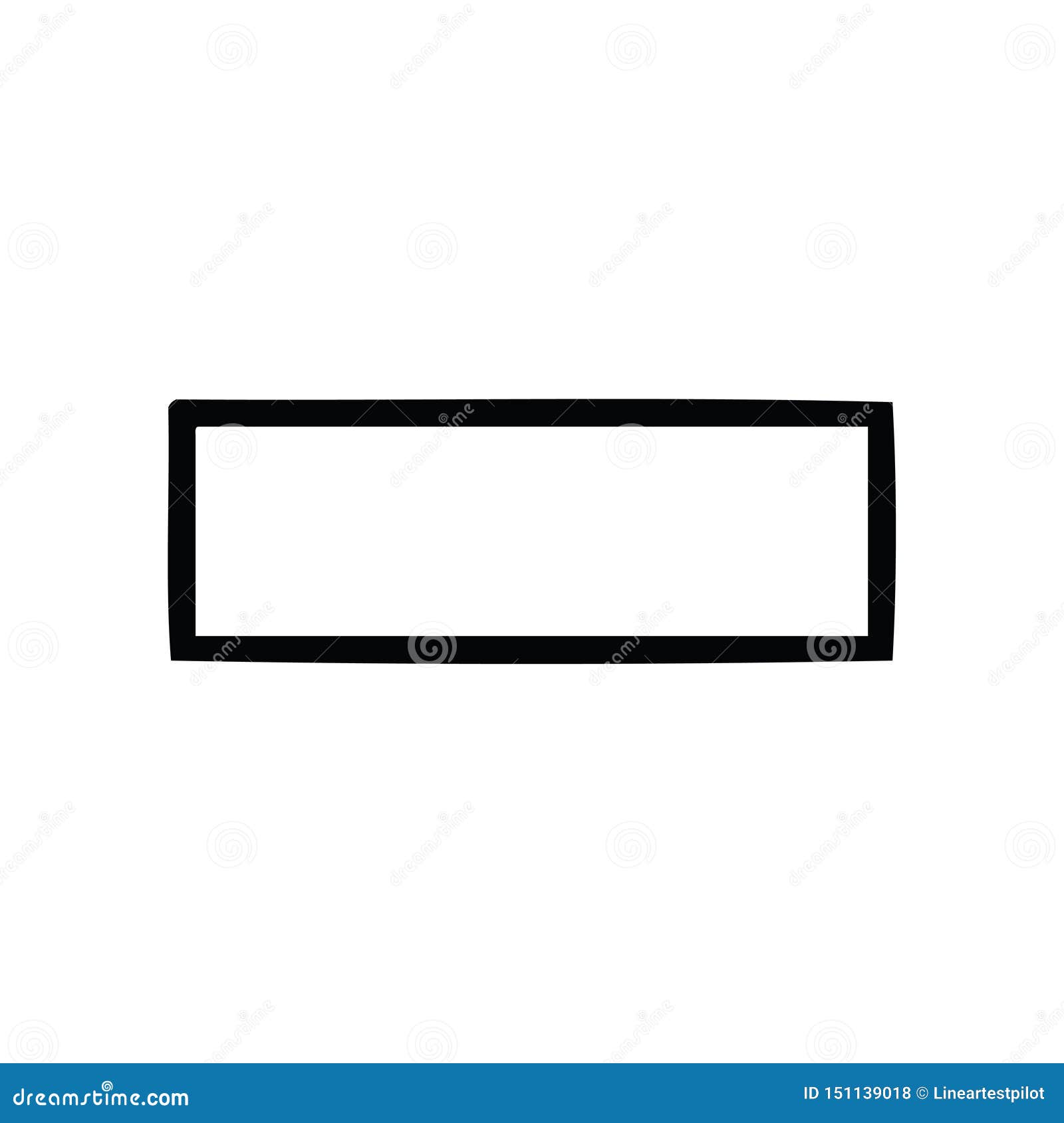 A Creative Line Drawing Cartoon Minus Symbol Stock Vector ...