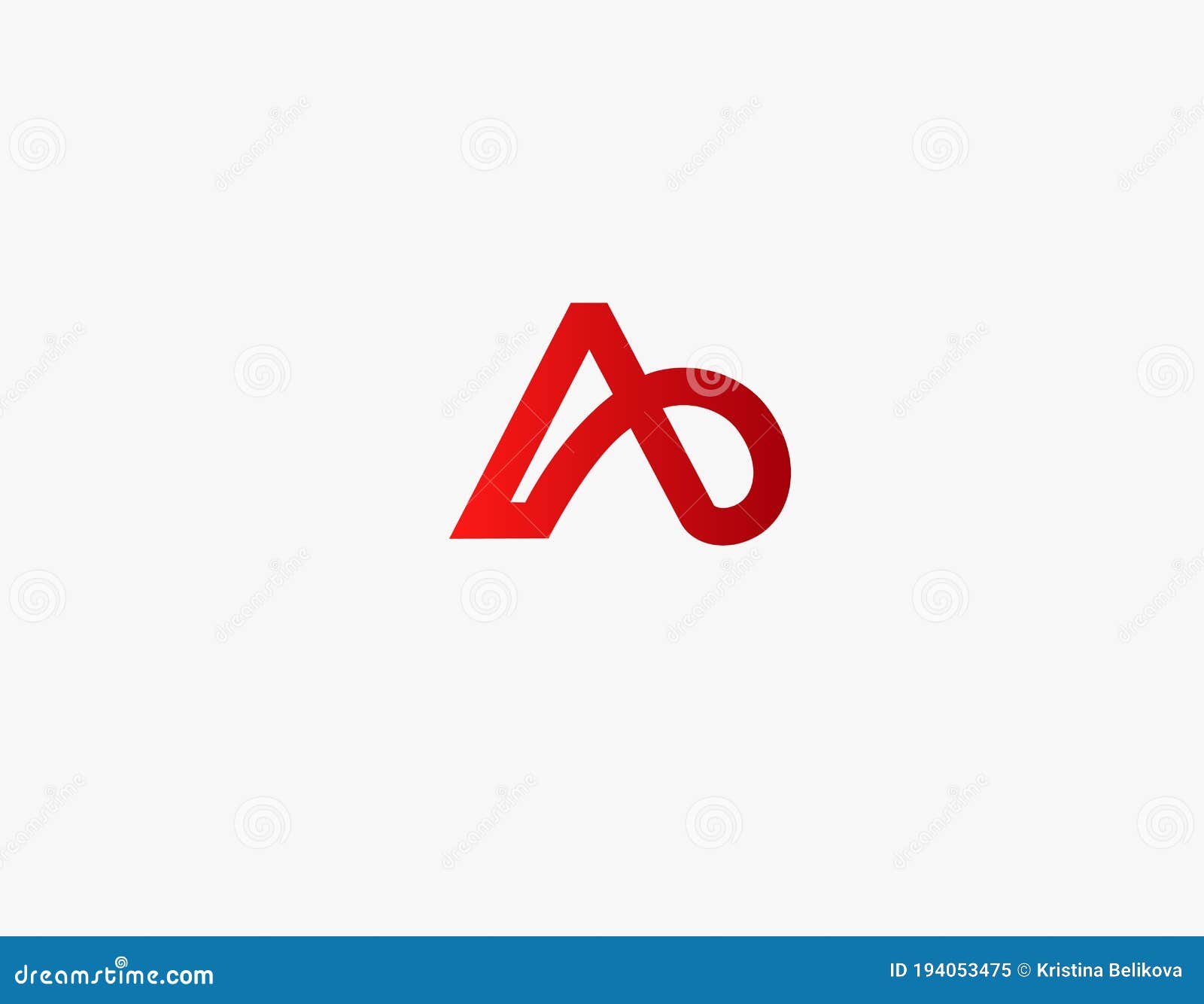 Creative Linear Red Logo Letter a Stock Vector - Illustration of letter ...