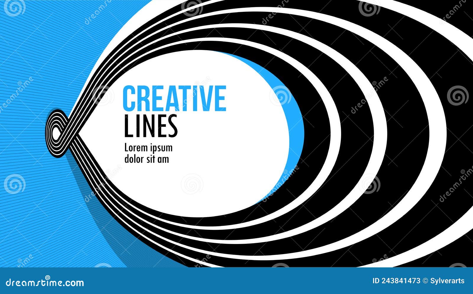 Creative Lines Vector Abstract Background, 3D Perspective Linear ...