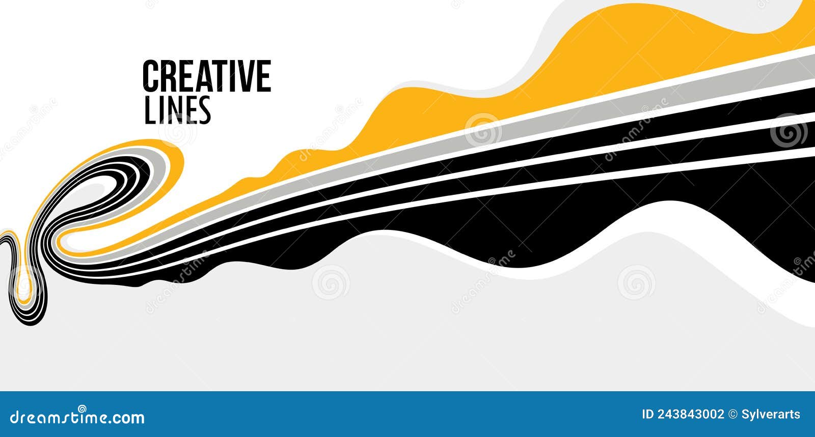 Creative Lines Vector Abstract Background, 3D Perspective Linear ...
