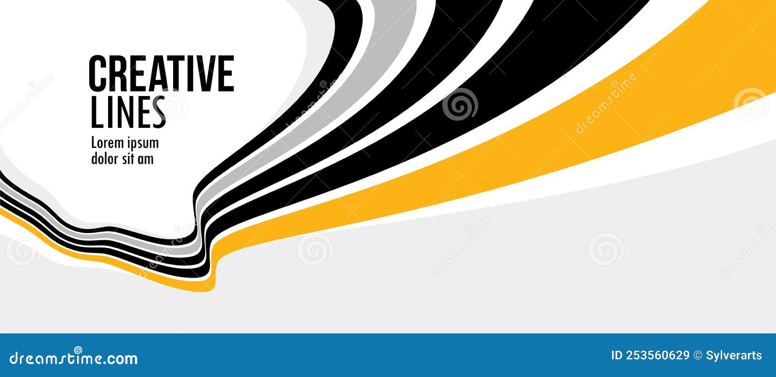 Creative Lines Vector Abstract Background, 3D Perspective Linear ...