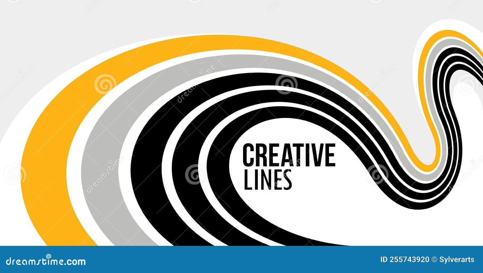 Creative Lines Vector Abstract Background, 3D Perspective Linear ...