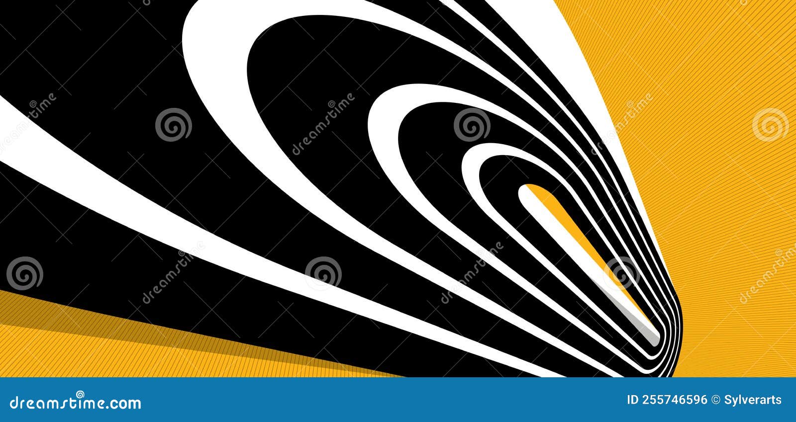 Creative Lines Vector Abstract Background, 3D Perspective Linear ...