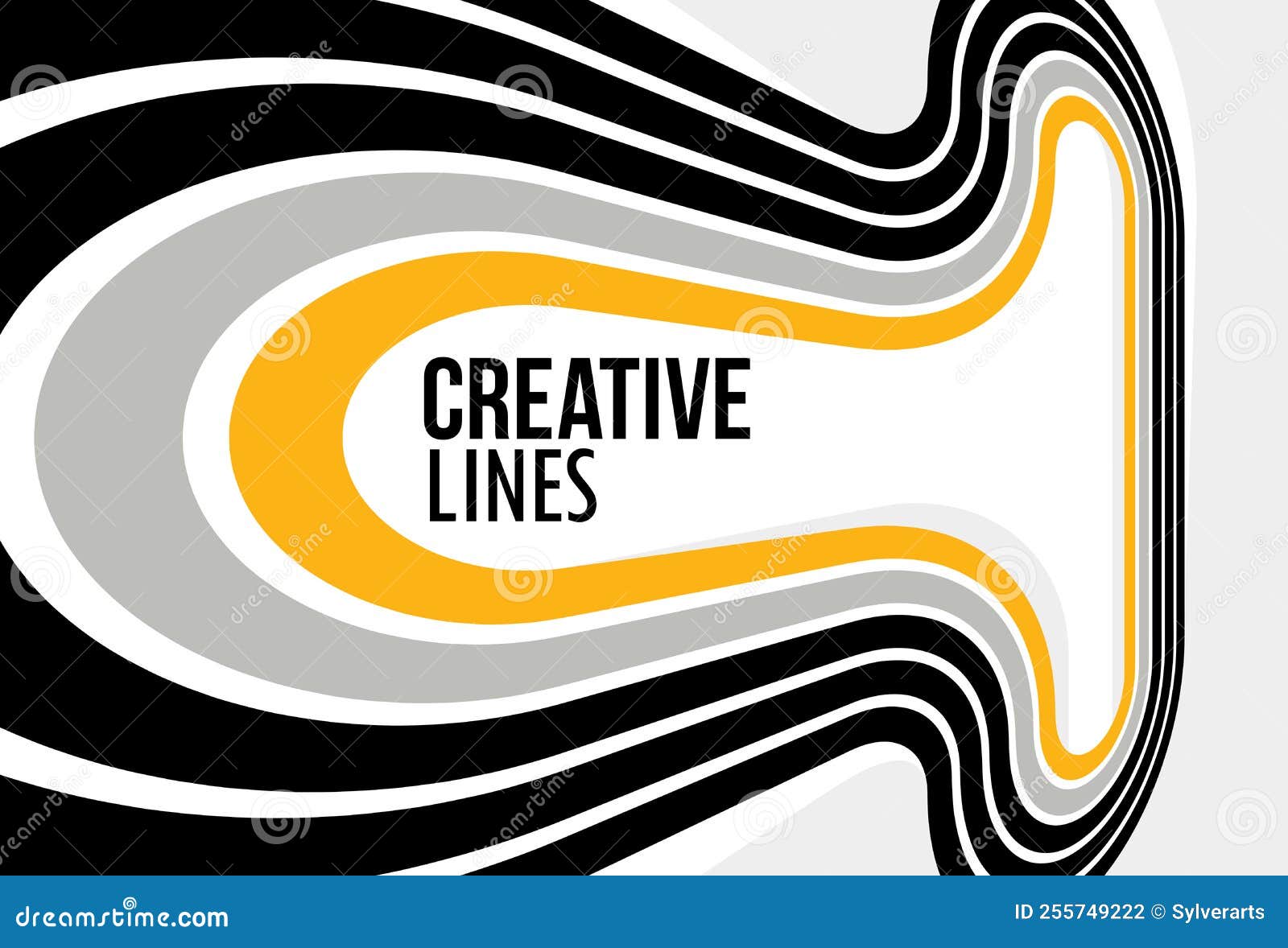 Creative Lines Vector Abstract Background, 3D Perspective Linear ...