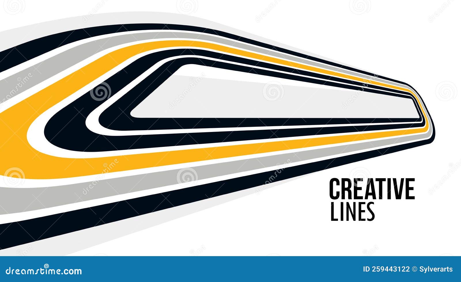 Creative Lines Vector Abstract Background, 3D Perspective Linear ...