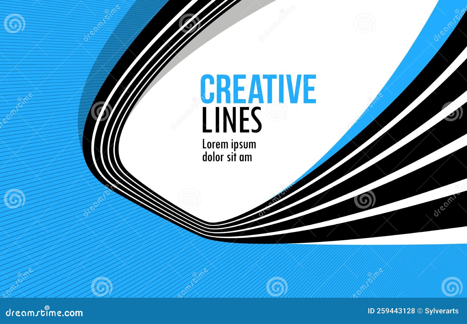 Creative Lines Vector Abstract Background, 3D Perspective Linear ...