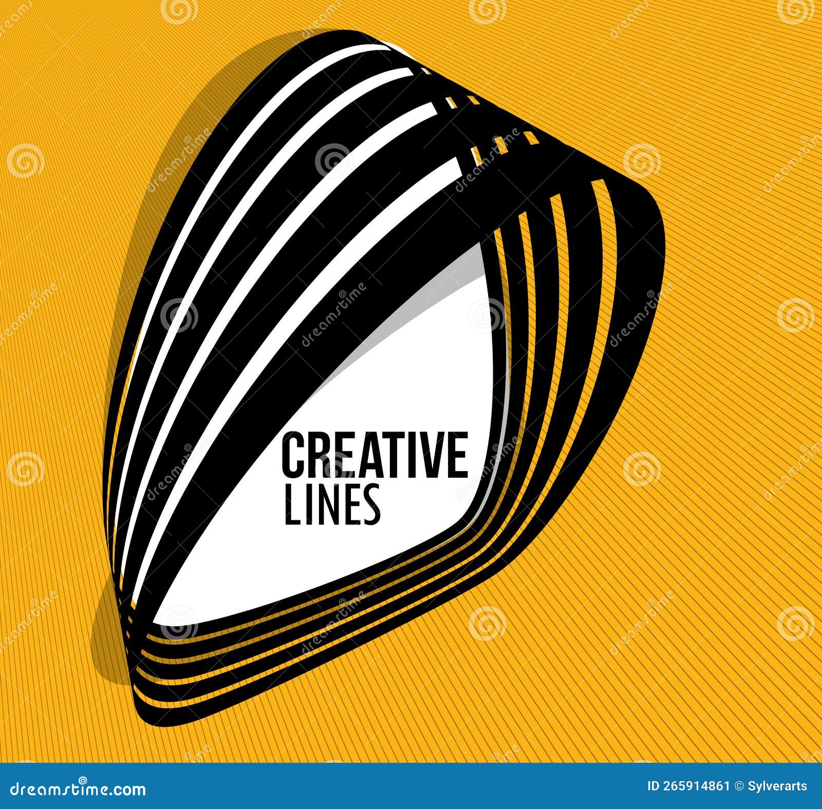 Creative Lines Vector Abstract Background, 3D Perspective Linear ...